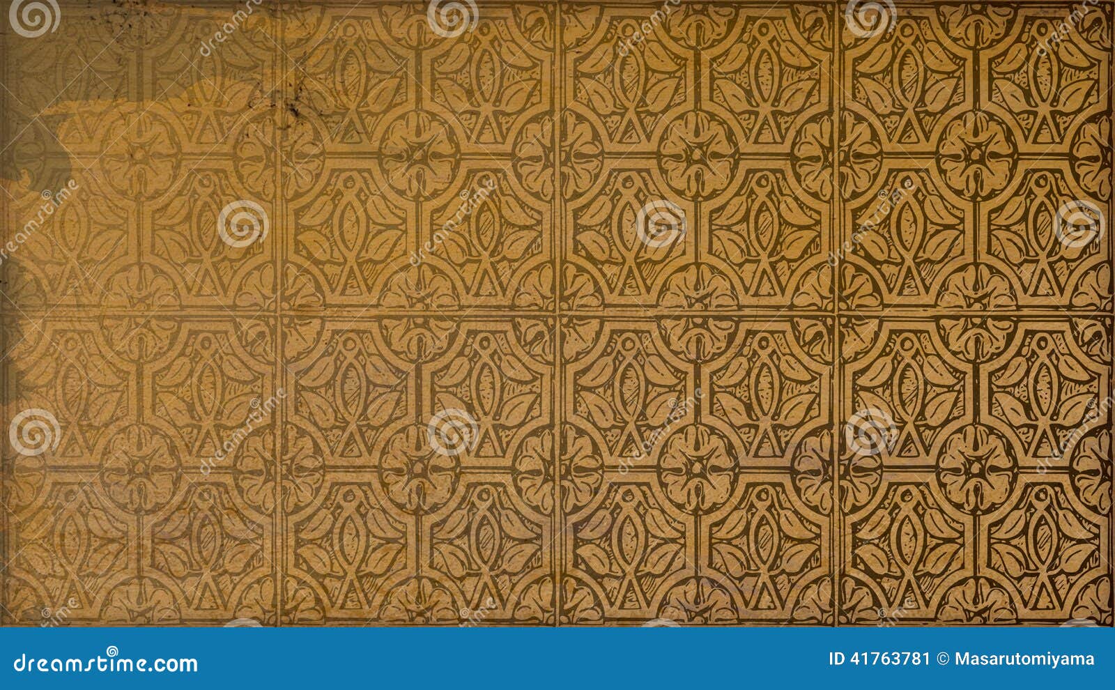 Pattern of old tile stock illustration. Illustration of insignia - 41763781