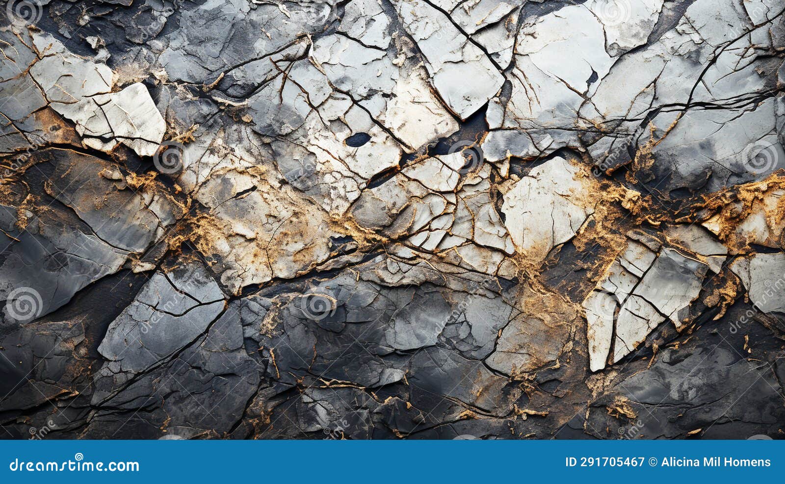 Pattern of an Old Wall Damaged by Time. AI Generated Stock Illustration ...