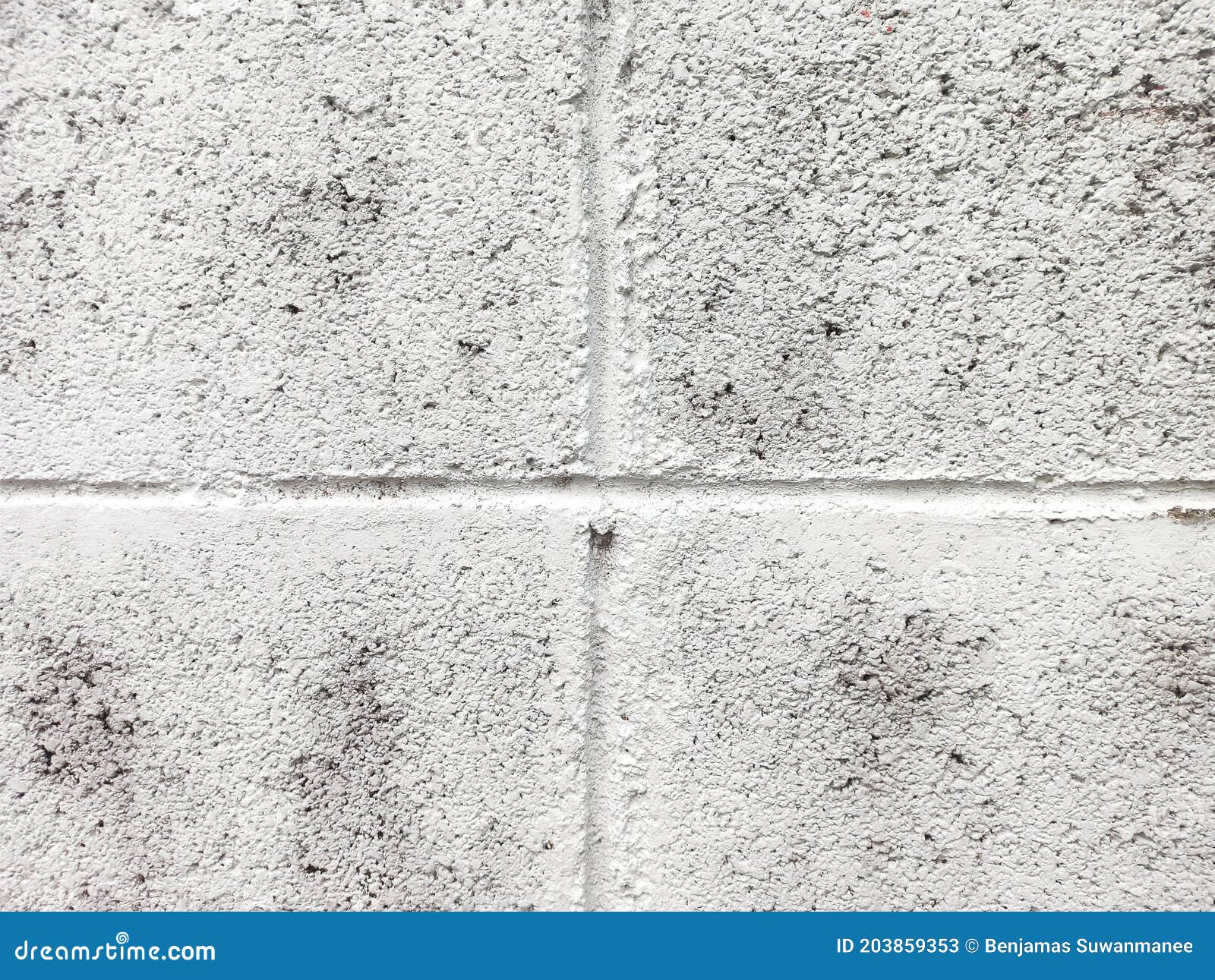 The Pattern of the Old White Wall is Divided into a Channel Made of ...