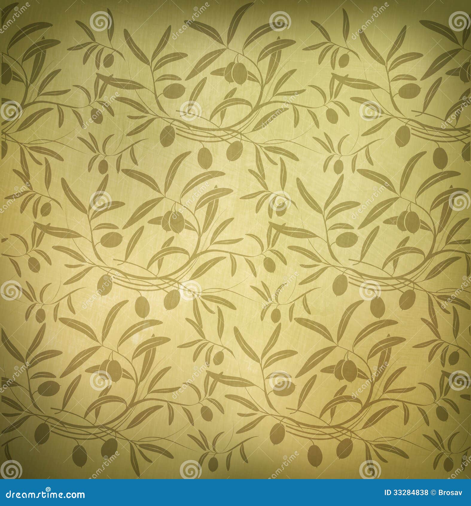 Pattern olive branch stock illustration. Illustration of nature - 33284838