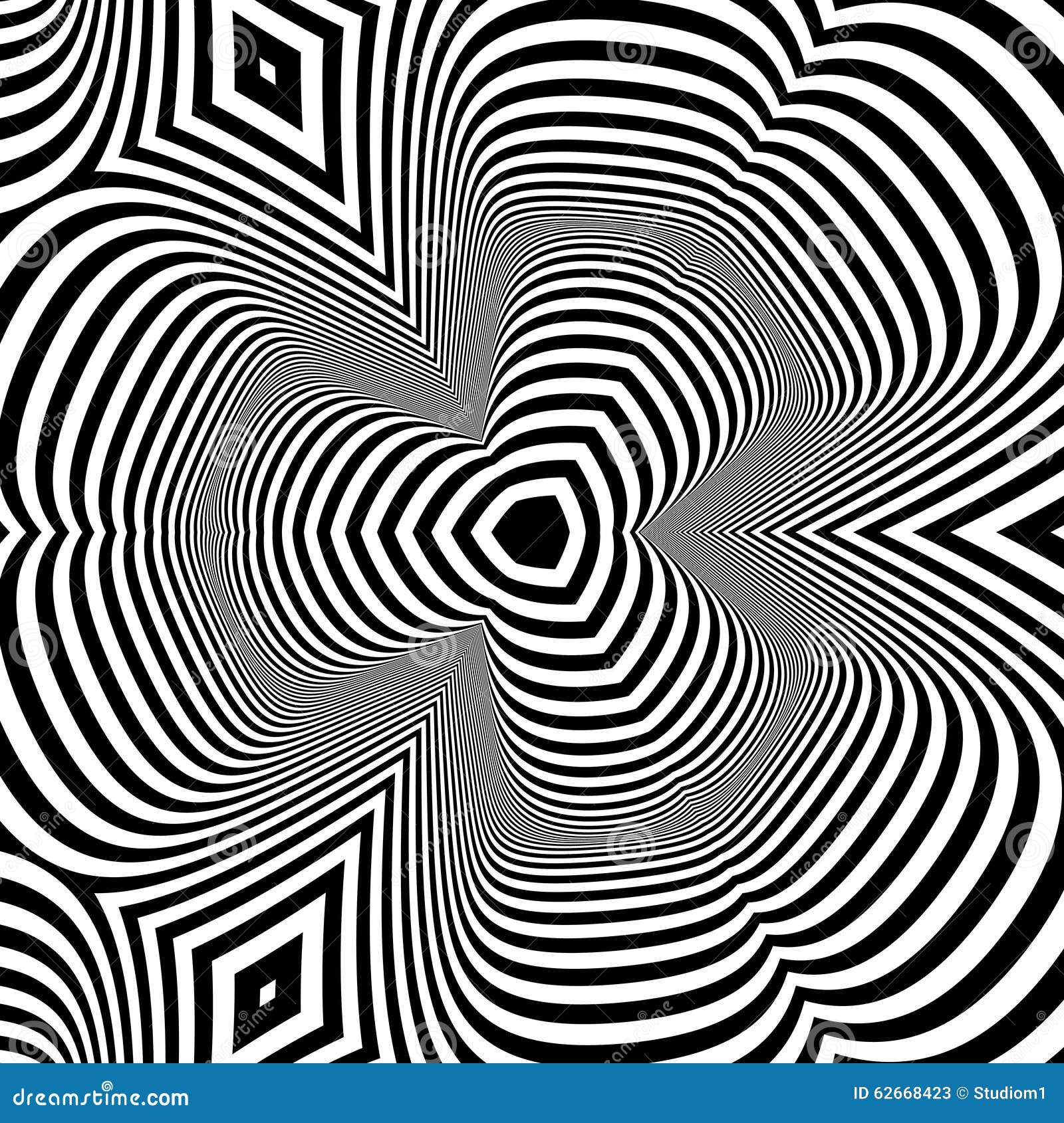 Pattern with Optical Illusion. Abstract Background. Optical Art Stock ...