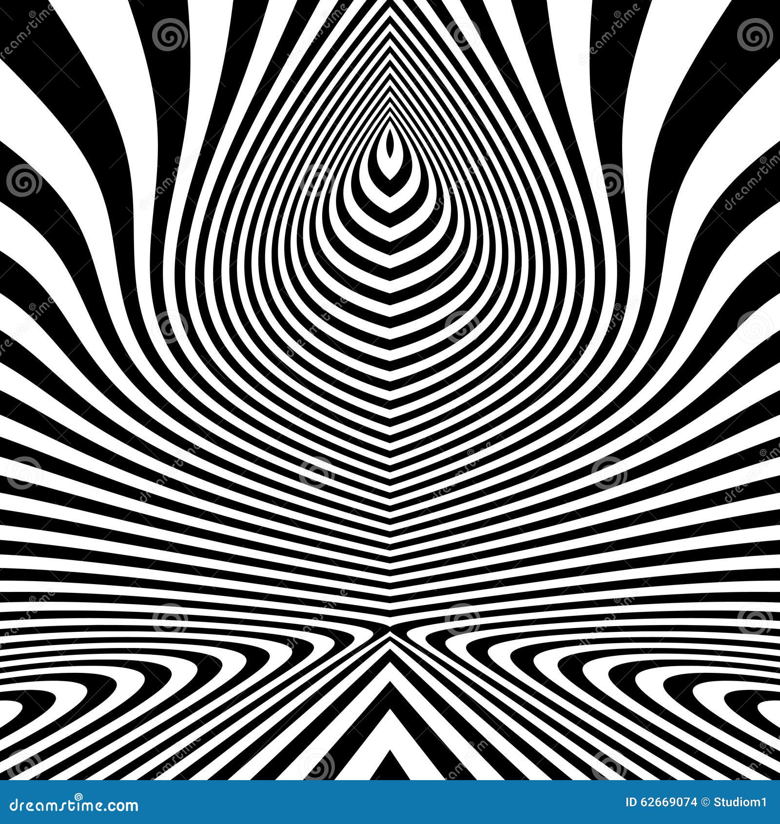 Pattern with Optical Illusion. Abstract Background. Optical Art Stock ...