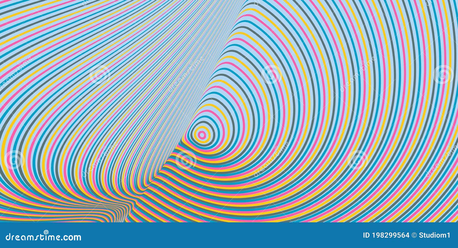 Pattern with Optical Illusion. Abstract Striped Background Stock Vector ...