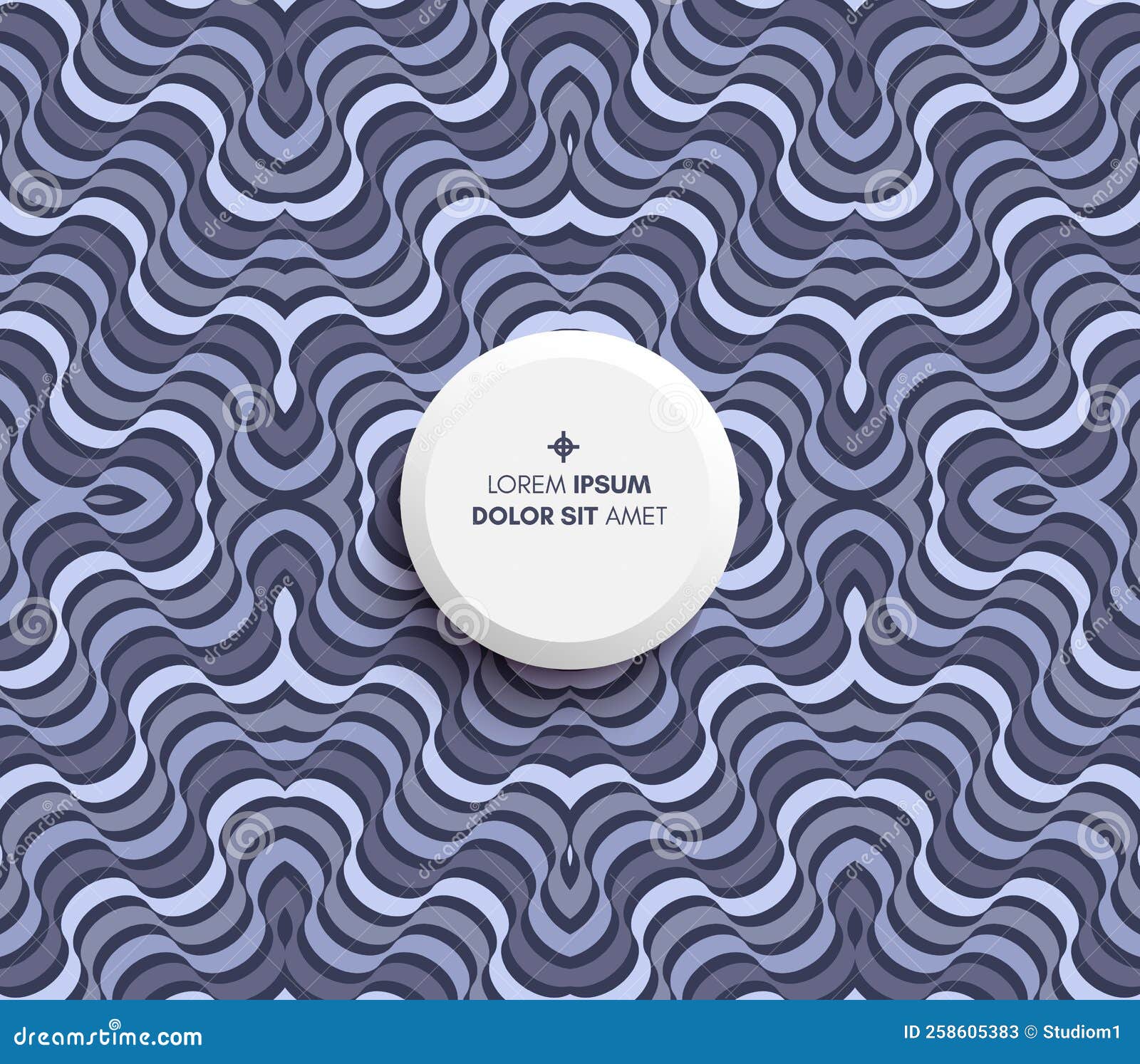 Pattern with Optical Illusion. Simple Graphic Design. Abstract Dynamic ...