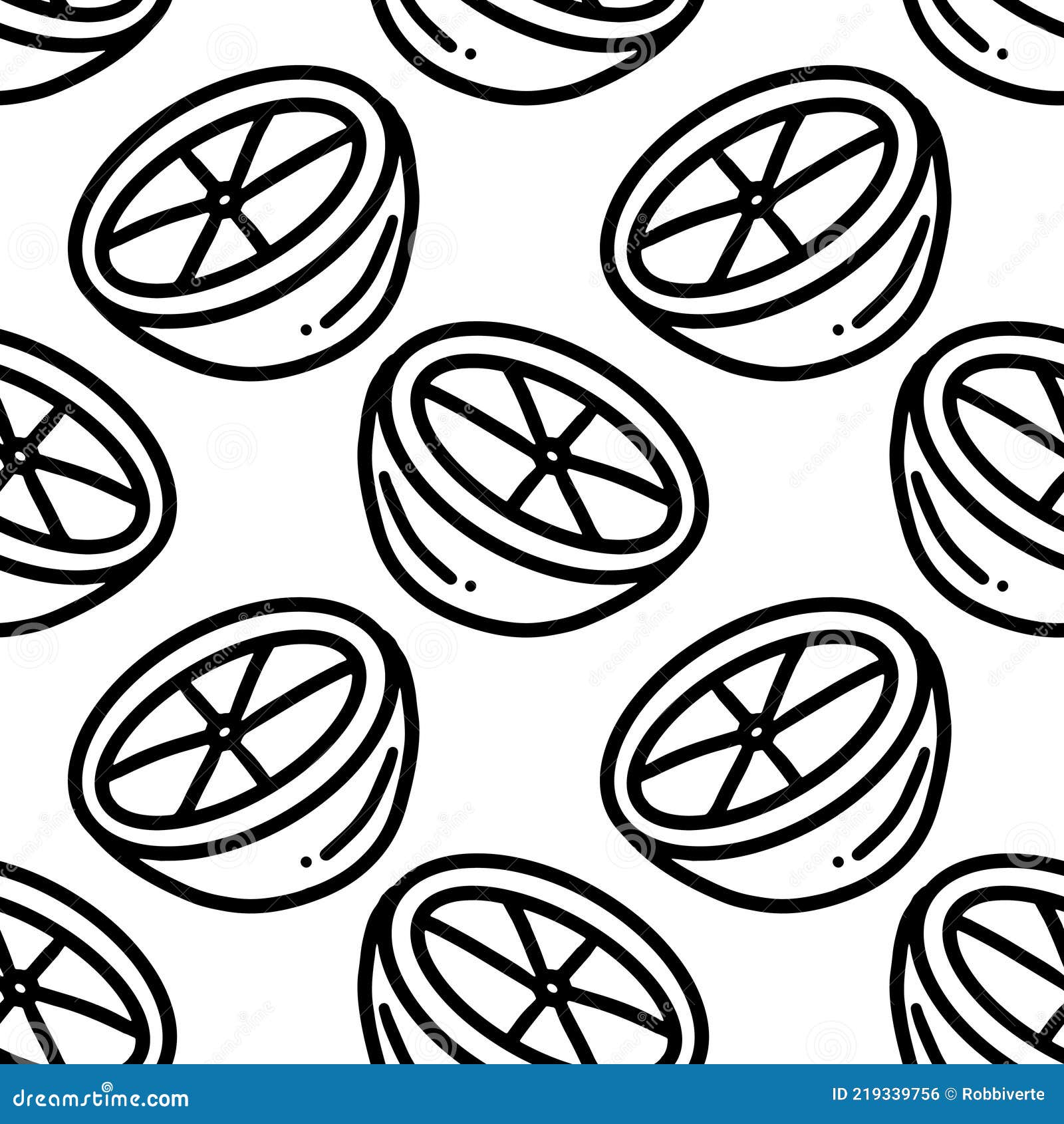 Pattern of orange doodle stock vector. Illustration of creative - 219339756