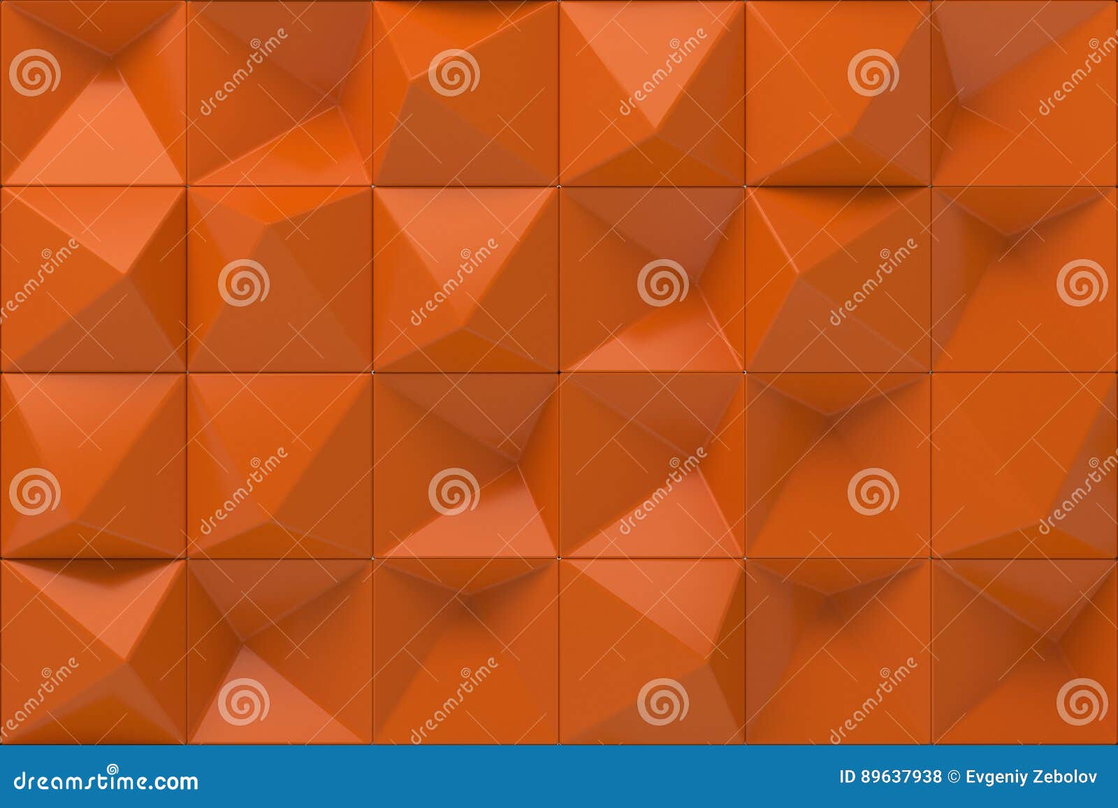 Pattern of Orange Pyramid Shapes Stock Illustration - Illustration of ...