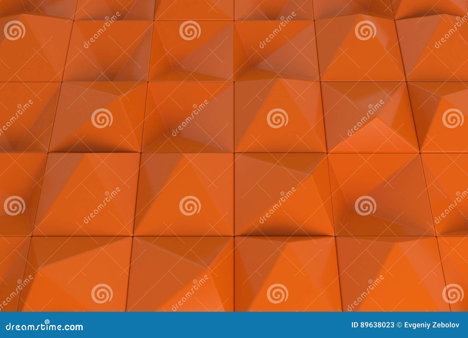 Pattern of Orange Pyramid Shapes Stock Illustration - Illustration of ...