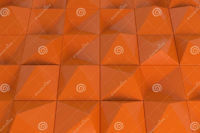 Pattern of Orange Pyramid Shapes Stock Illustration - Illustration of ...