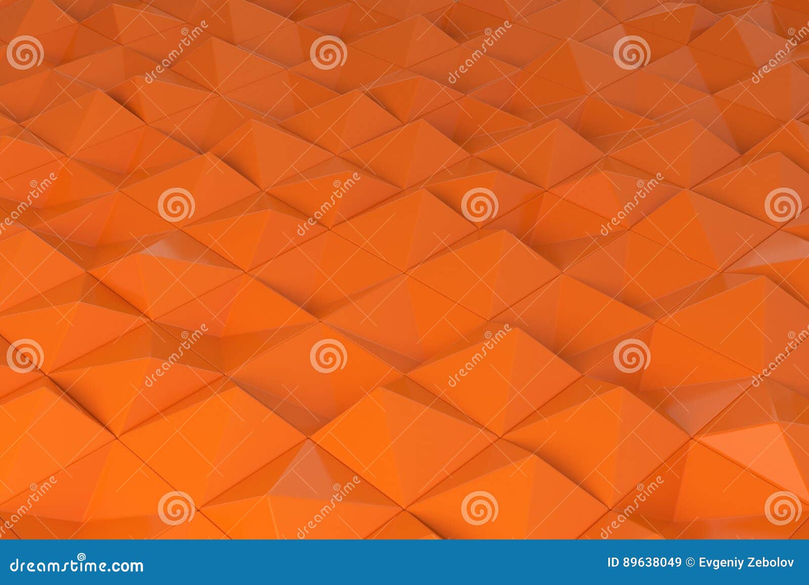 Pattern of Orange Pyramid Shapes Stock Illustration - Illustration of ...