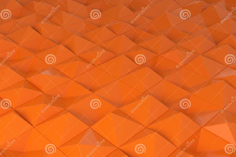 Pattern of Orange Pyramid Shapes Stock Illustration - Illustration of ...
