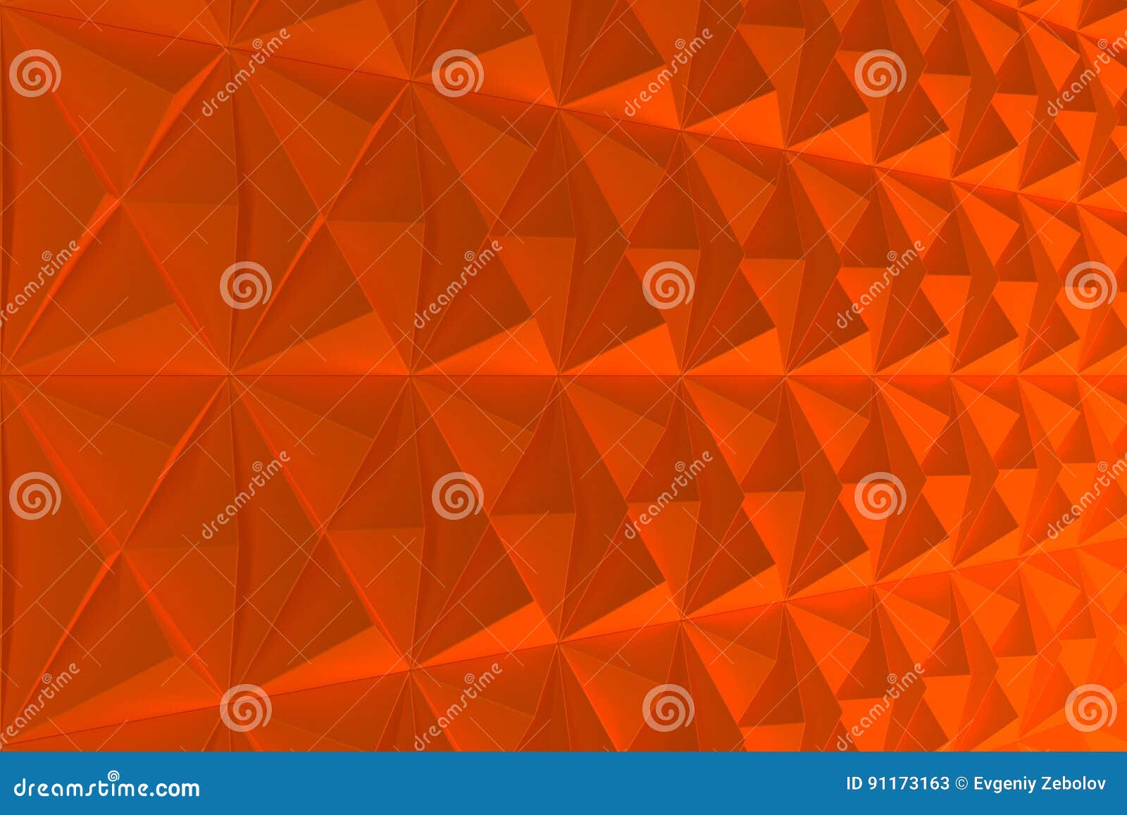 Pattern of Orange Pyramid Shapes Stock Illustration - Illustration of ...