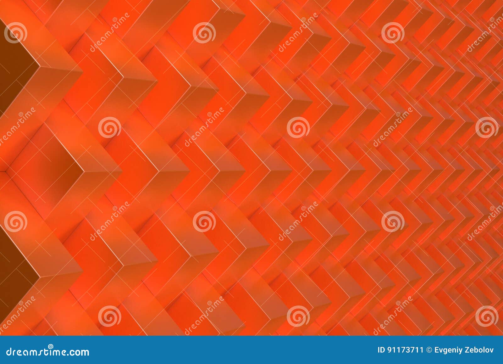 Pattern with Orange Rectangular Shapes Stock Illustration ...