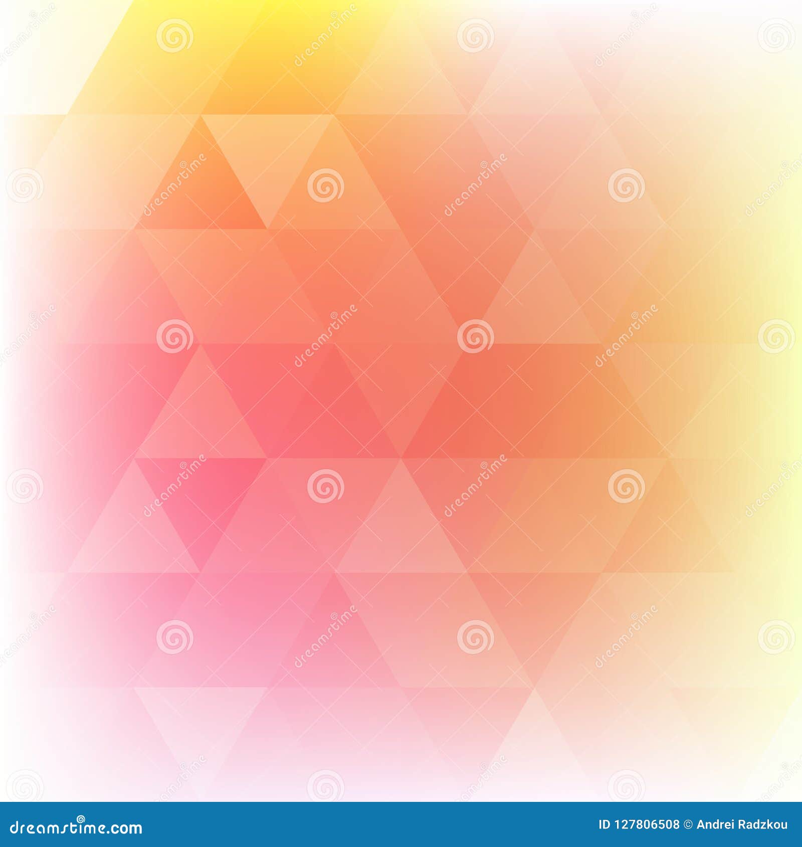 Pattern with Orange, Red and Yellow Triangles. Vector Stock Vector ...