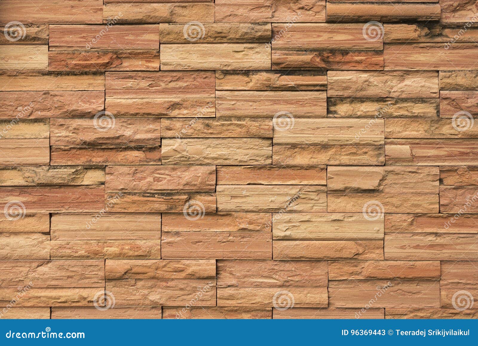 Pattern of Orange Square Brick Wall Stock Image - Image of square ...