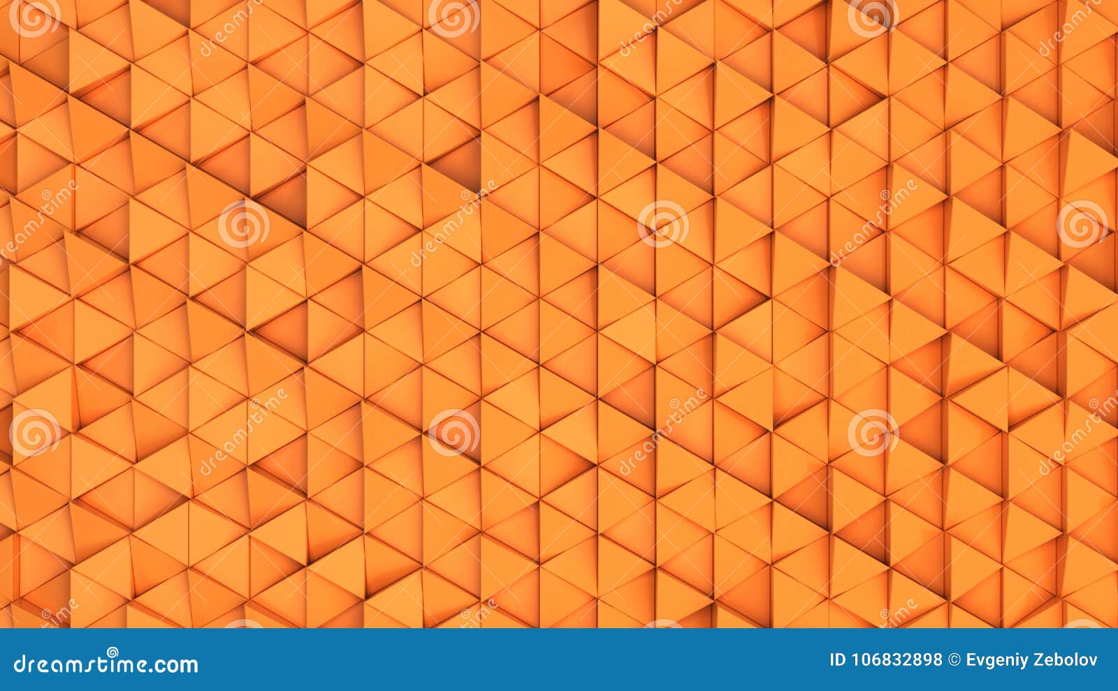 Pattern of Orange Triangle Prisms Stock Illustration - Illustration of ...