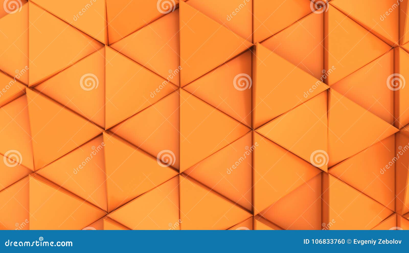Pattern of Orange Triangle Prisms Stock Illustration - Illustration of ...