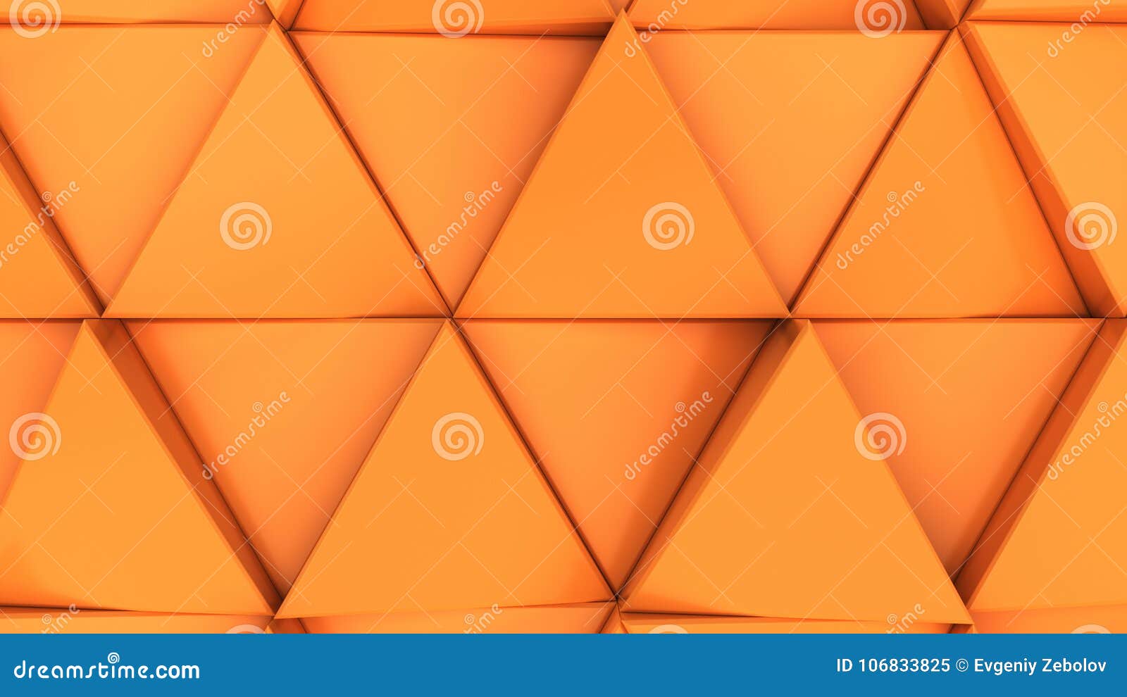 Pattern of Orange Triangle Prisms Stock Illustration - Illustration of ...