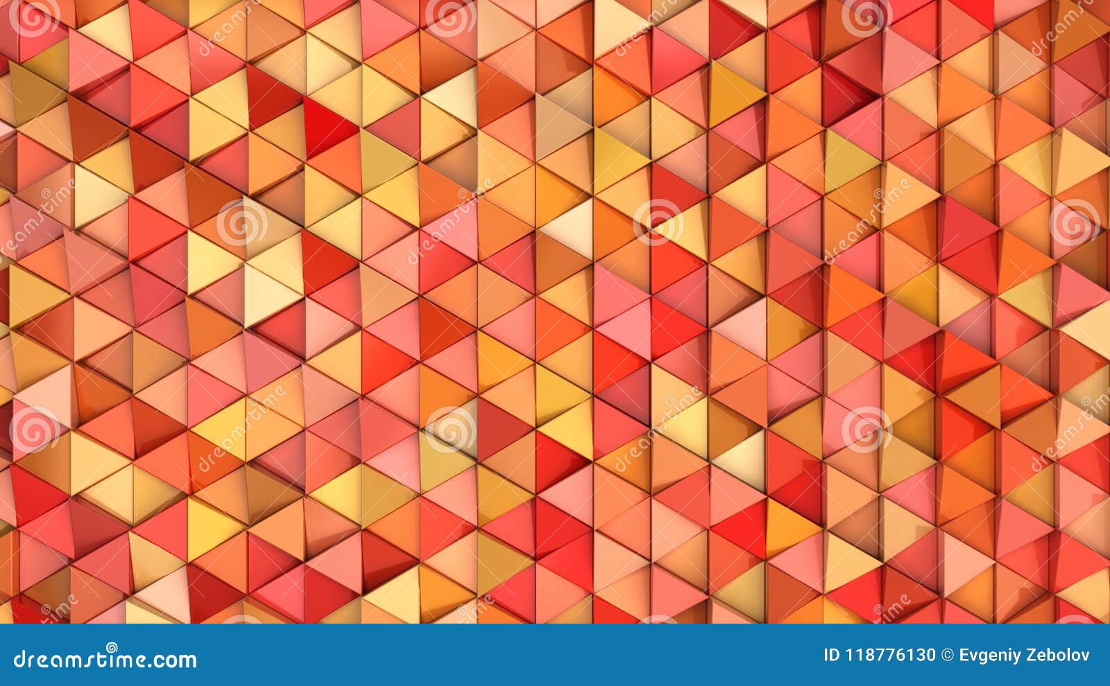 Pattern of Orange Triangle Prisms Stock Illustration - Illustration of ...
