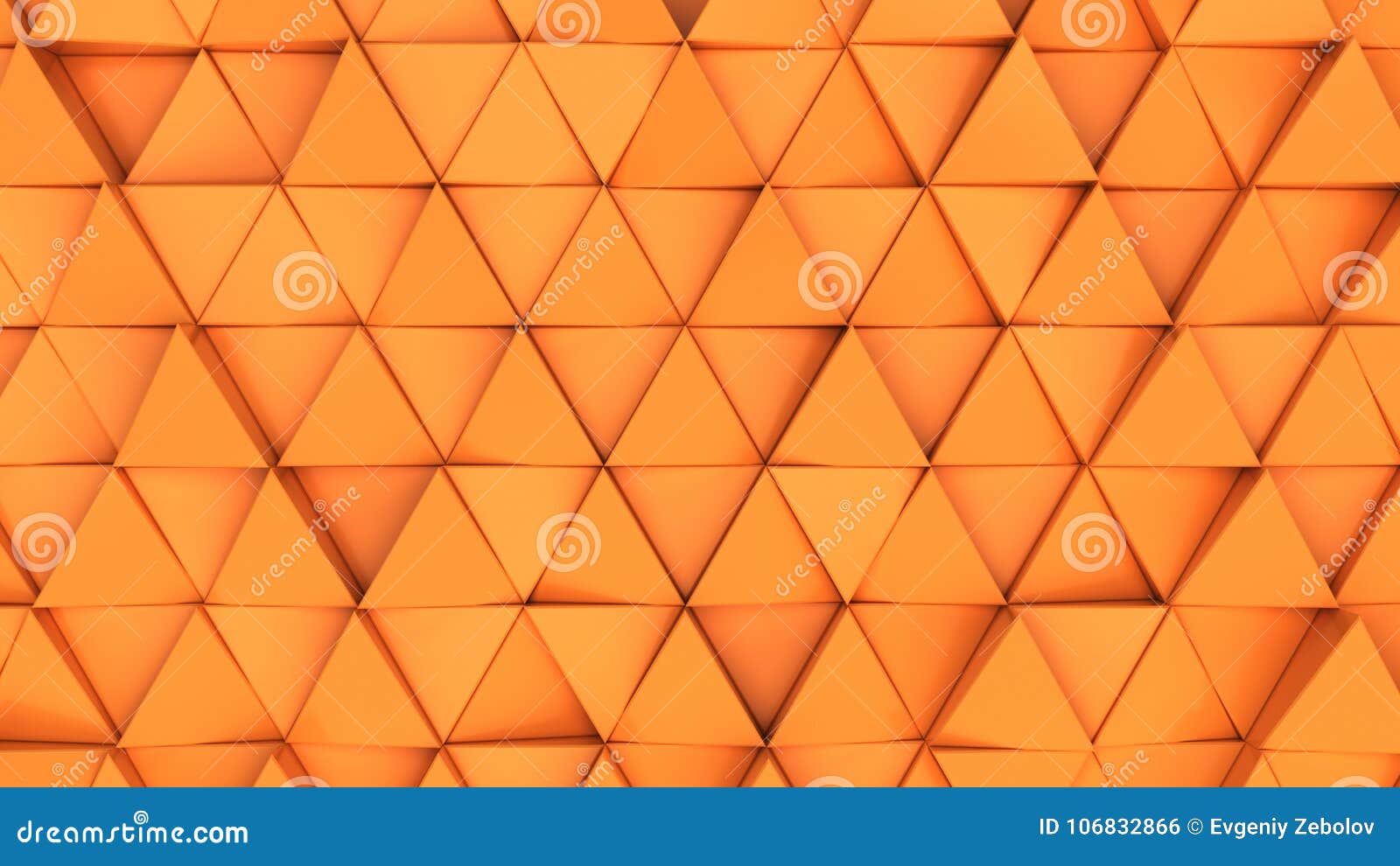 Pattern of Orange Triangle Prisms Stock Illustration - Illustration of ...