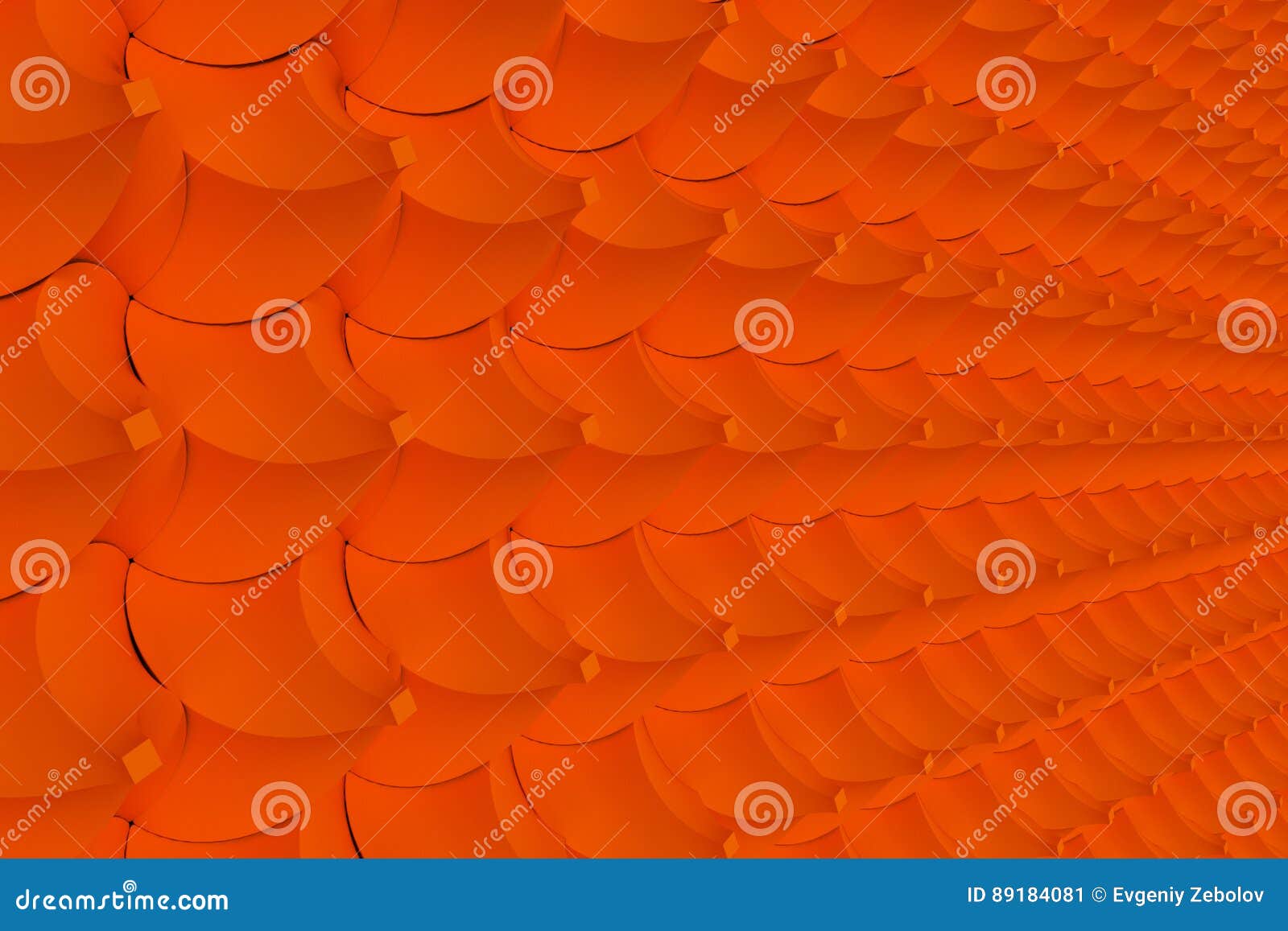 Pattern of Orange Twisted Pyramid Shapes Stock Illustration ...