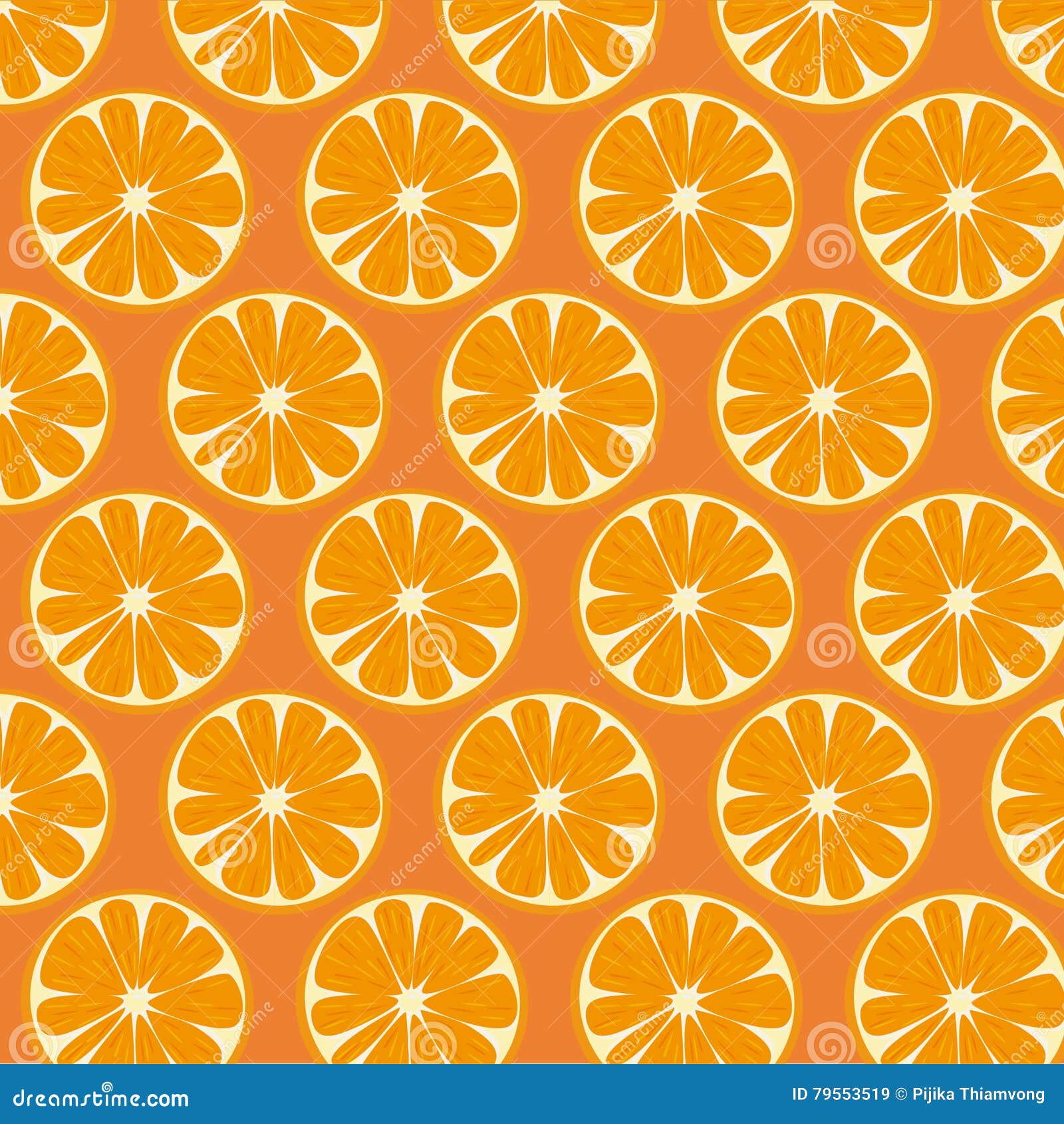 Pattern with oranges. stock vector. Illustration of green - 79553519