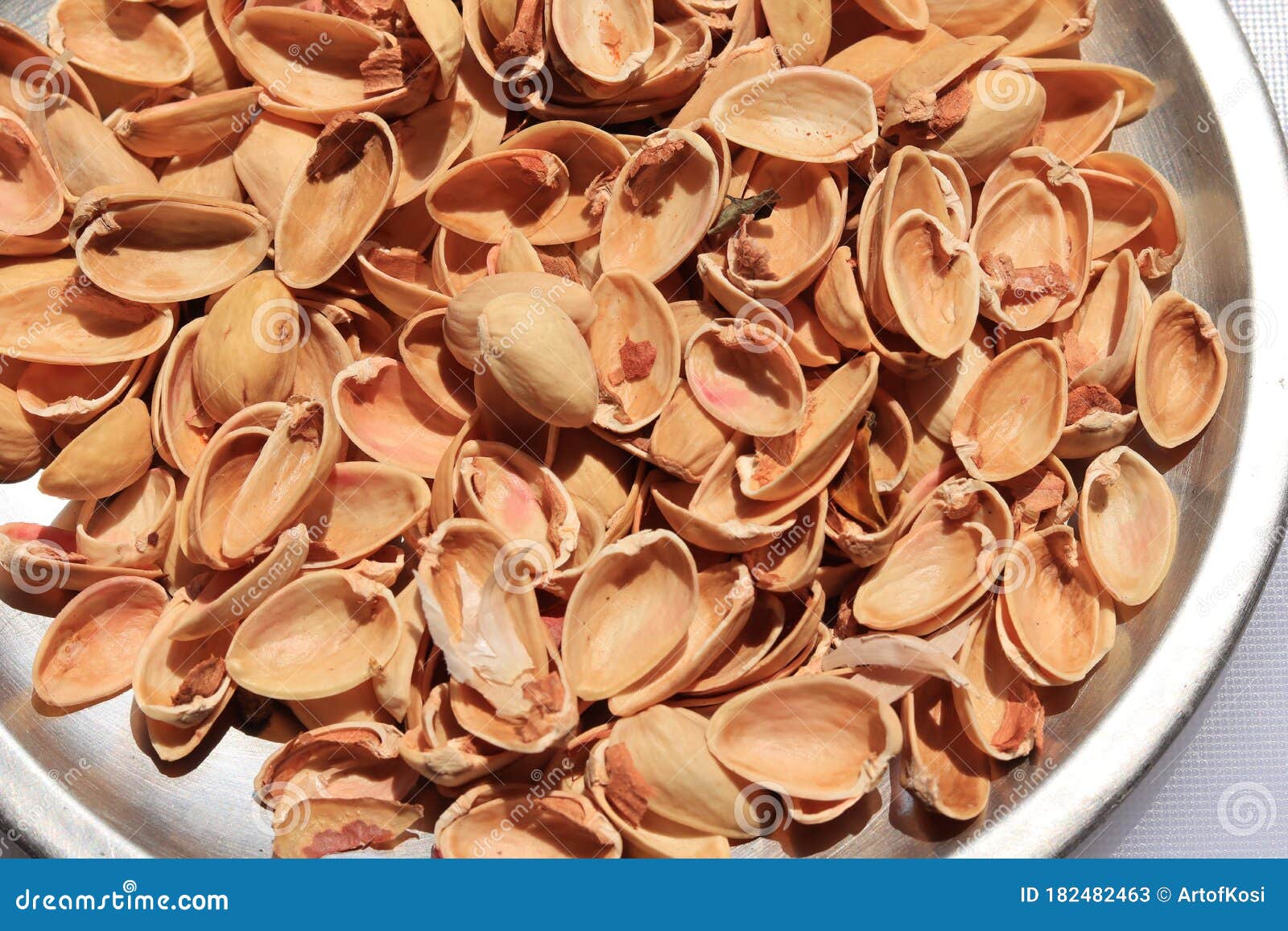 Pistachios Shells Isolated on White Background Stock Image - Image of ...