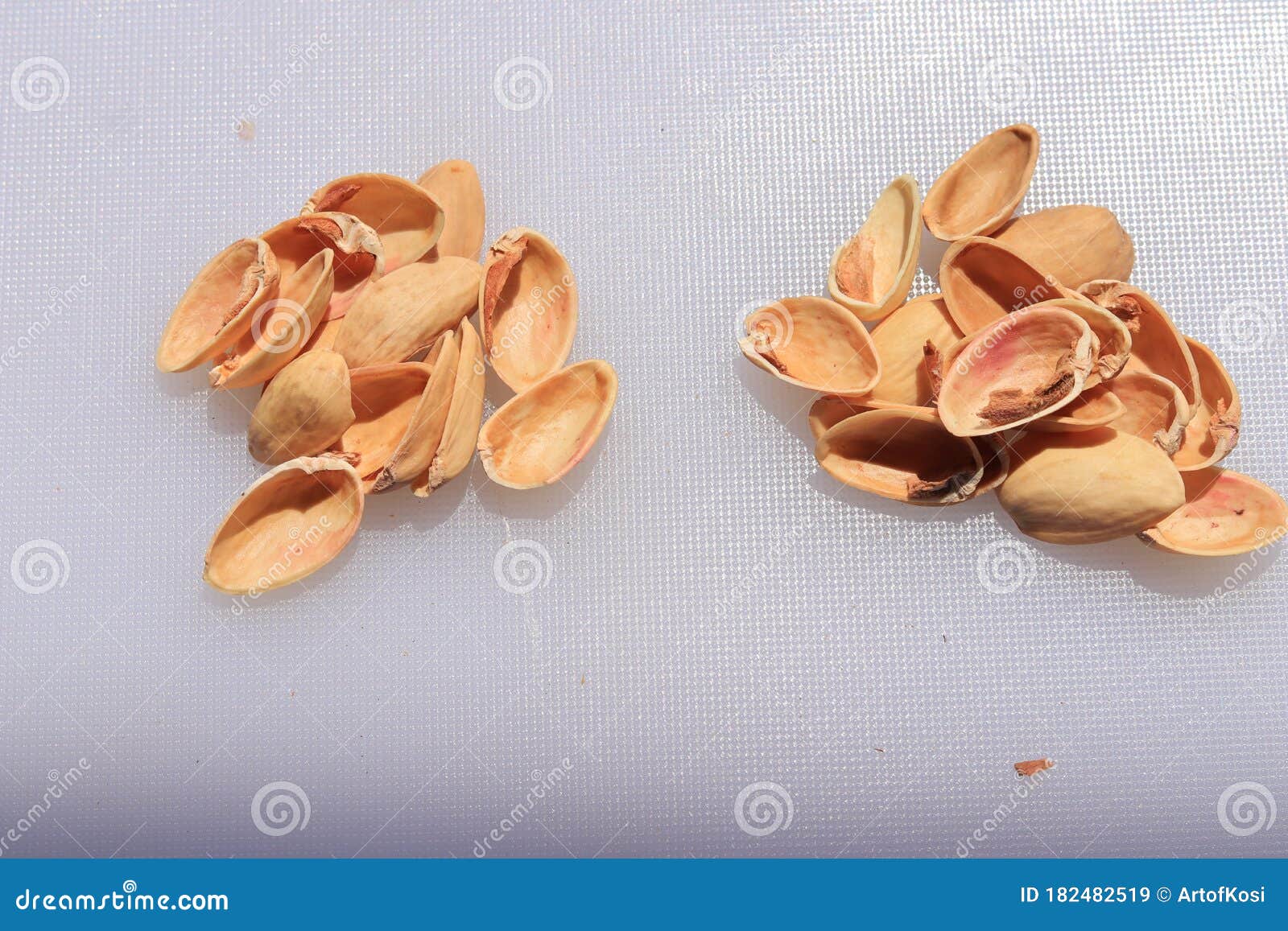 Pistachios Shells Isolated on White Background Stock Image - Image of ...