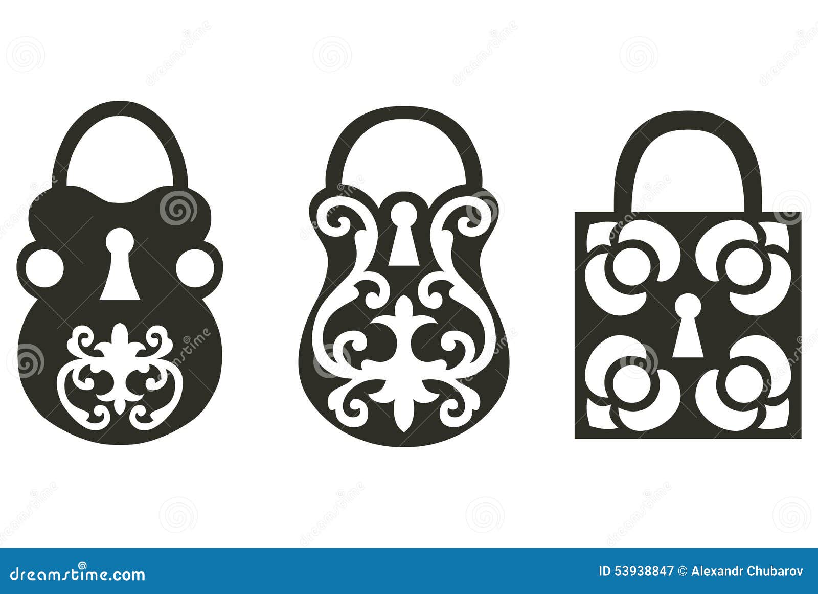 Pattern padlock stock vector. Illustration of secrecy - 53938847