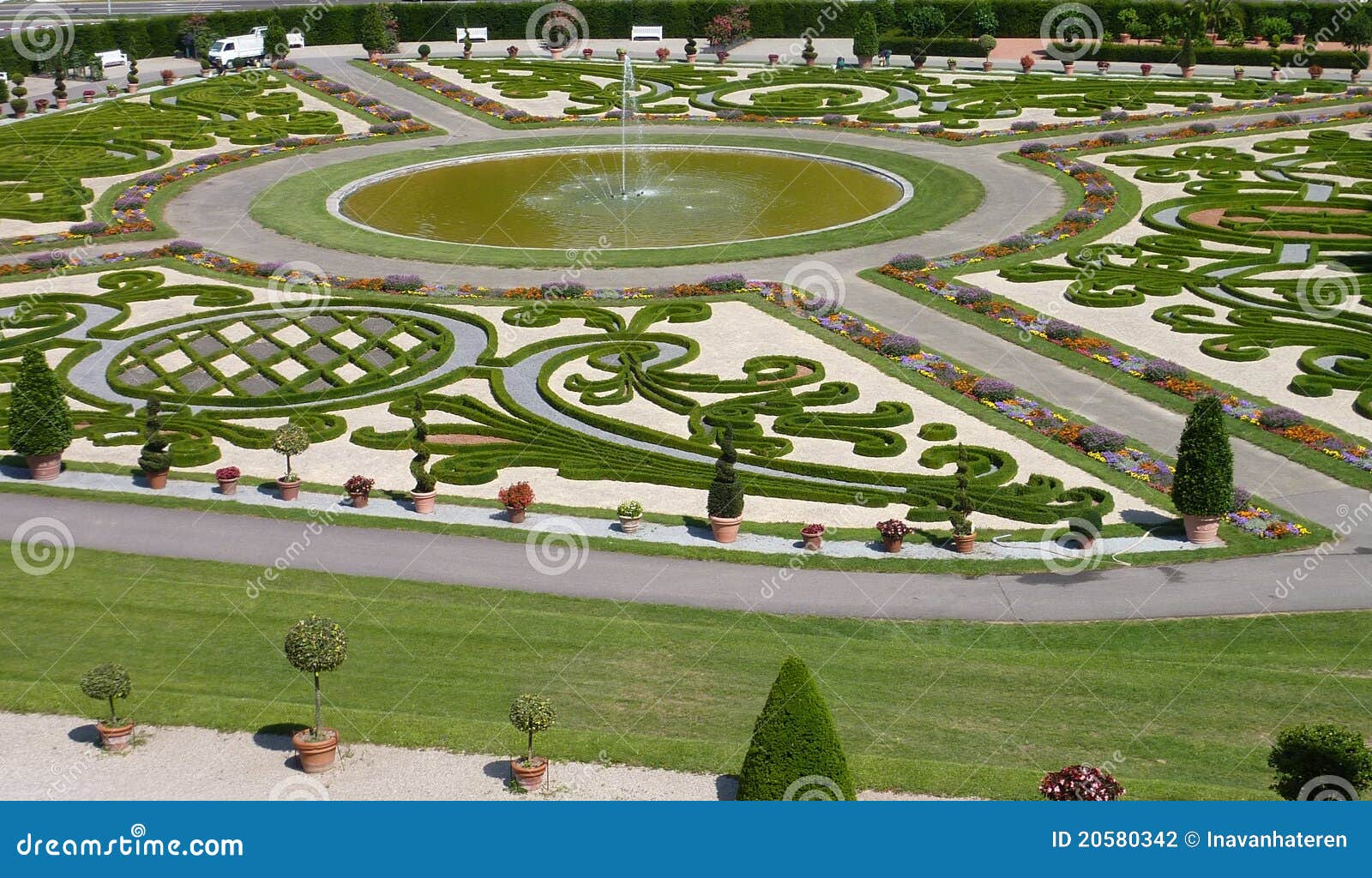 Pattern in the Park of a Palace Stock Photo - Image of baroque ...