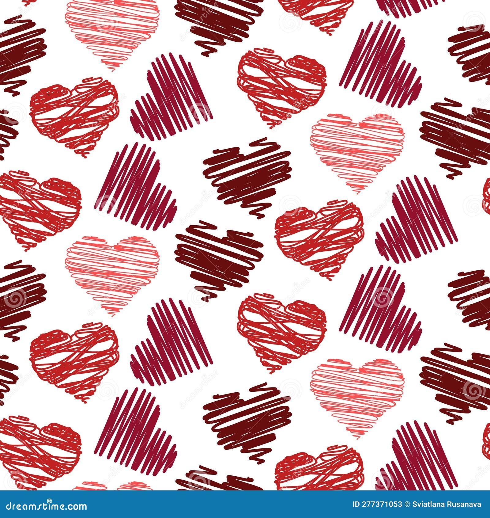 A Pattern from a Pencil Stroke Drawing. Colored Doodles Stock Vector ...