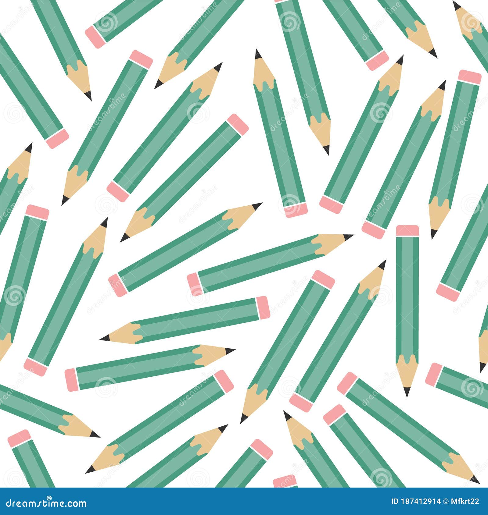 Pattern Pencil Vector Illustration Equipment Background Wallpaper ...