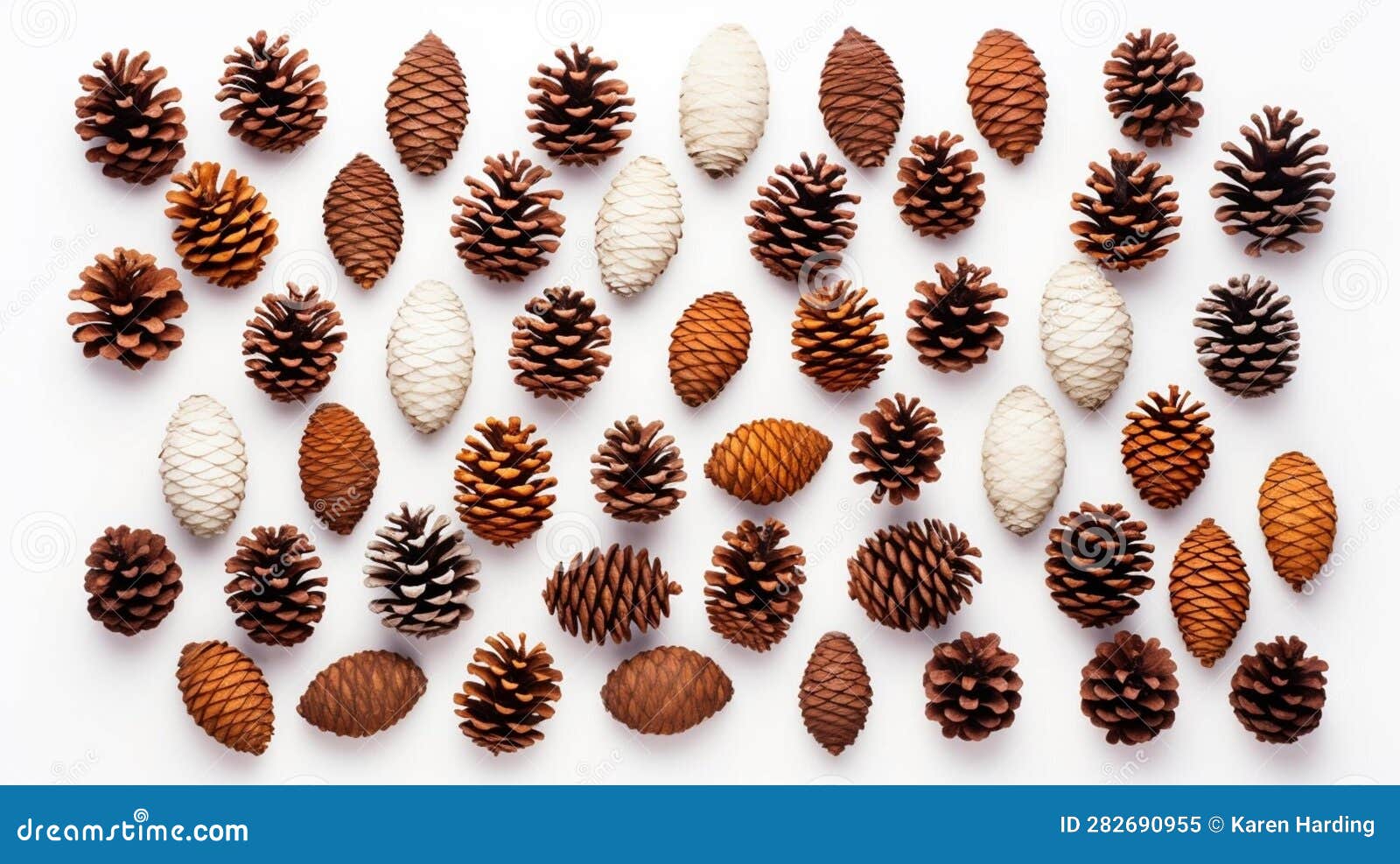 Pattern of pine cones stock illustration. Illustration of size - 282690955