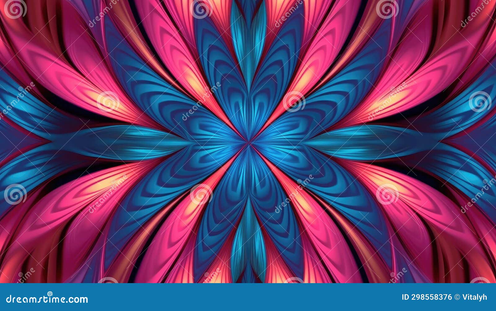 Pattern in Pink and Blue Color with a Dark Lines Optical Illusionist ...