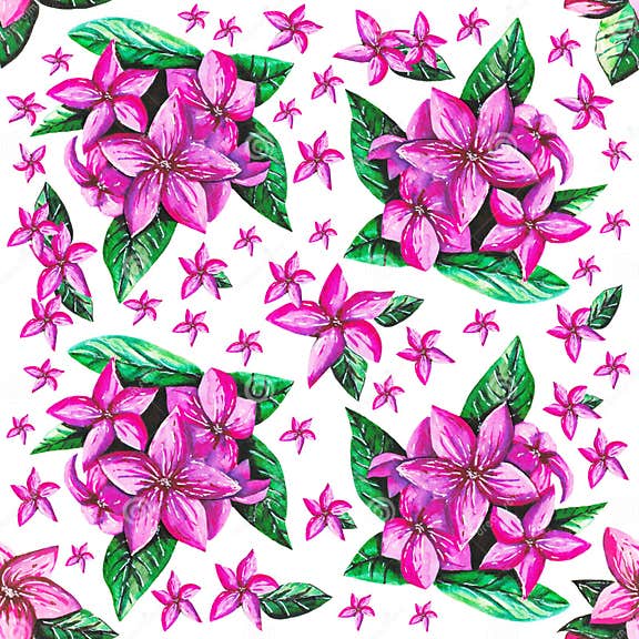 Pattern pink flowers stock illustration. Illustration of beauty - 182934215
