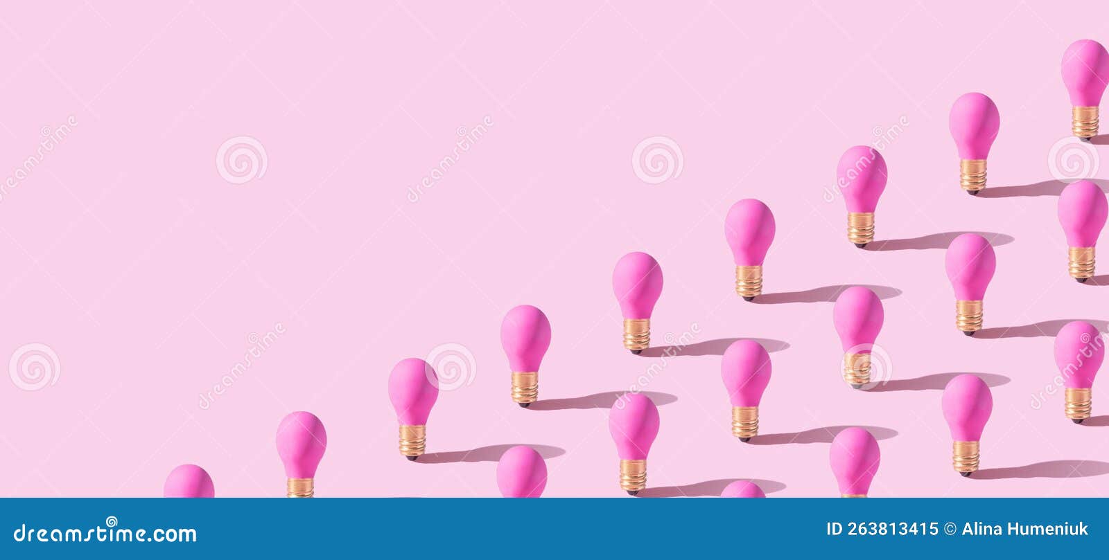 Pattern from Pink Lamp on Pink Background. Creative Idea or Startup ...
