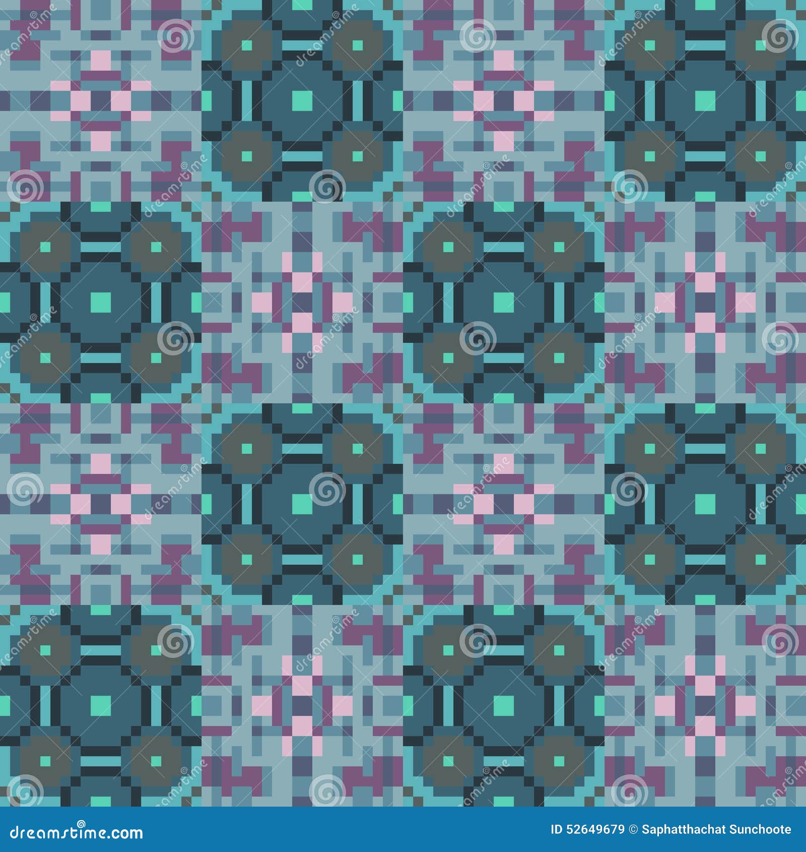 Pattern Pixel Texture Blue Green Stock Vector - Illustration of blue ...