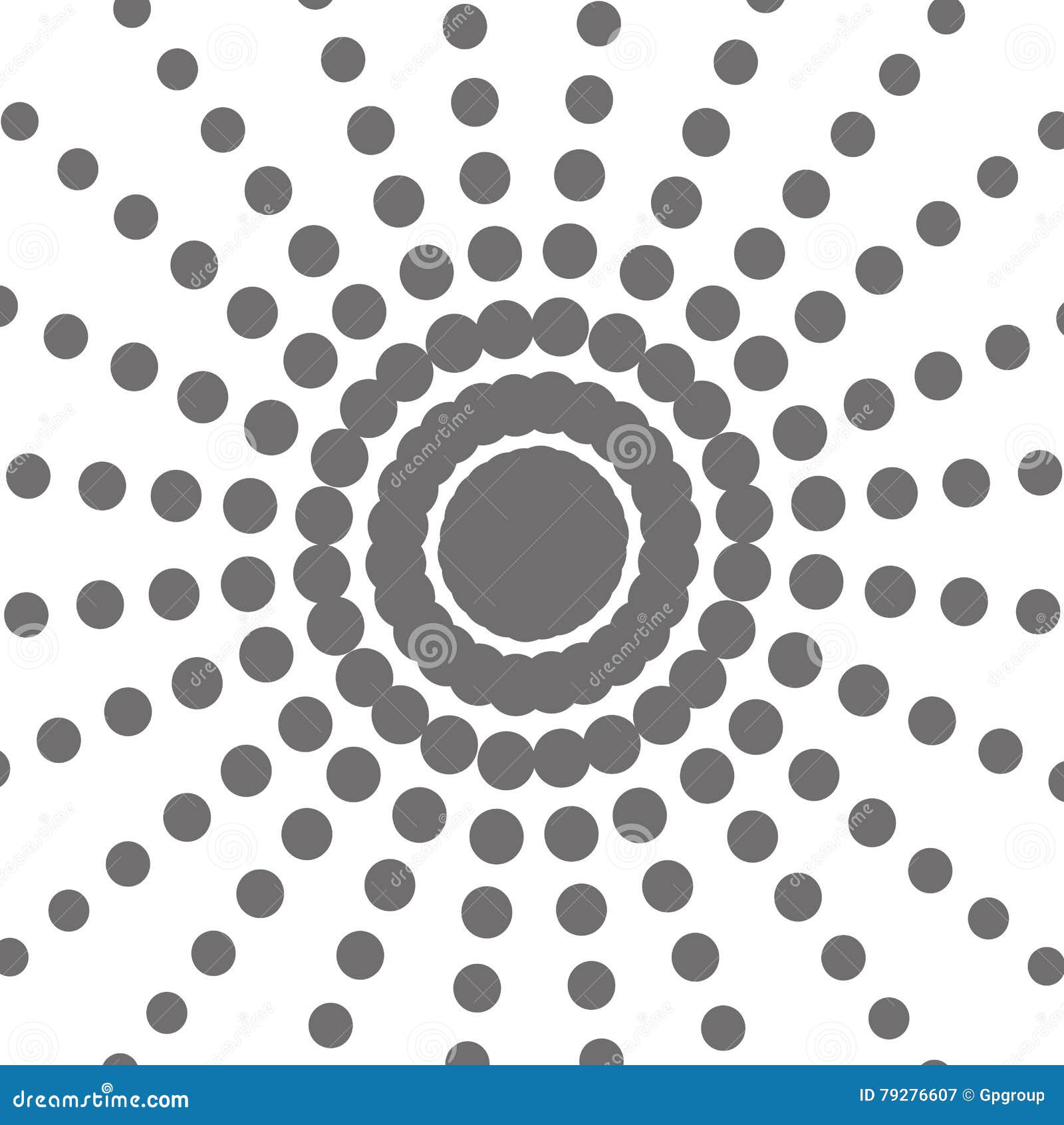 Pattern Points in Sun Shape Stock Vector - Illustration of round ...