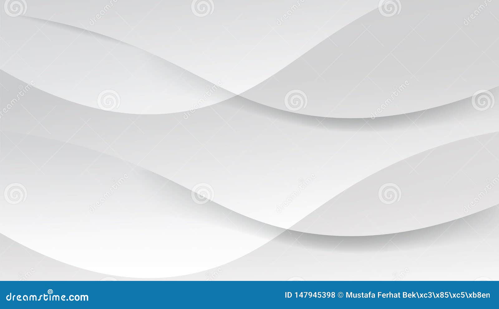 Futuristic Beautiful Grey White Soft Graphic Swoosh Background. Modern ...