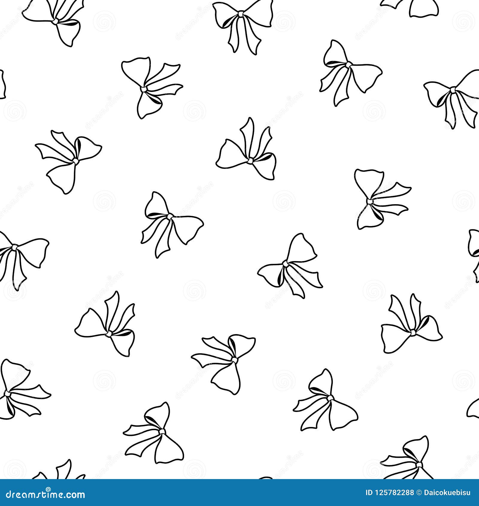 Pattern of pretty ribbon stock vector. Illustration of wall - 125782288