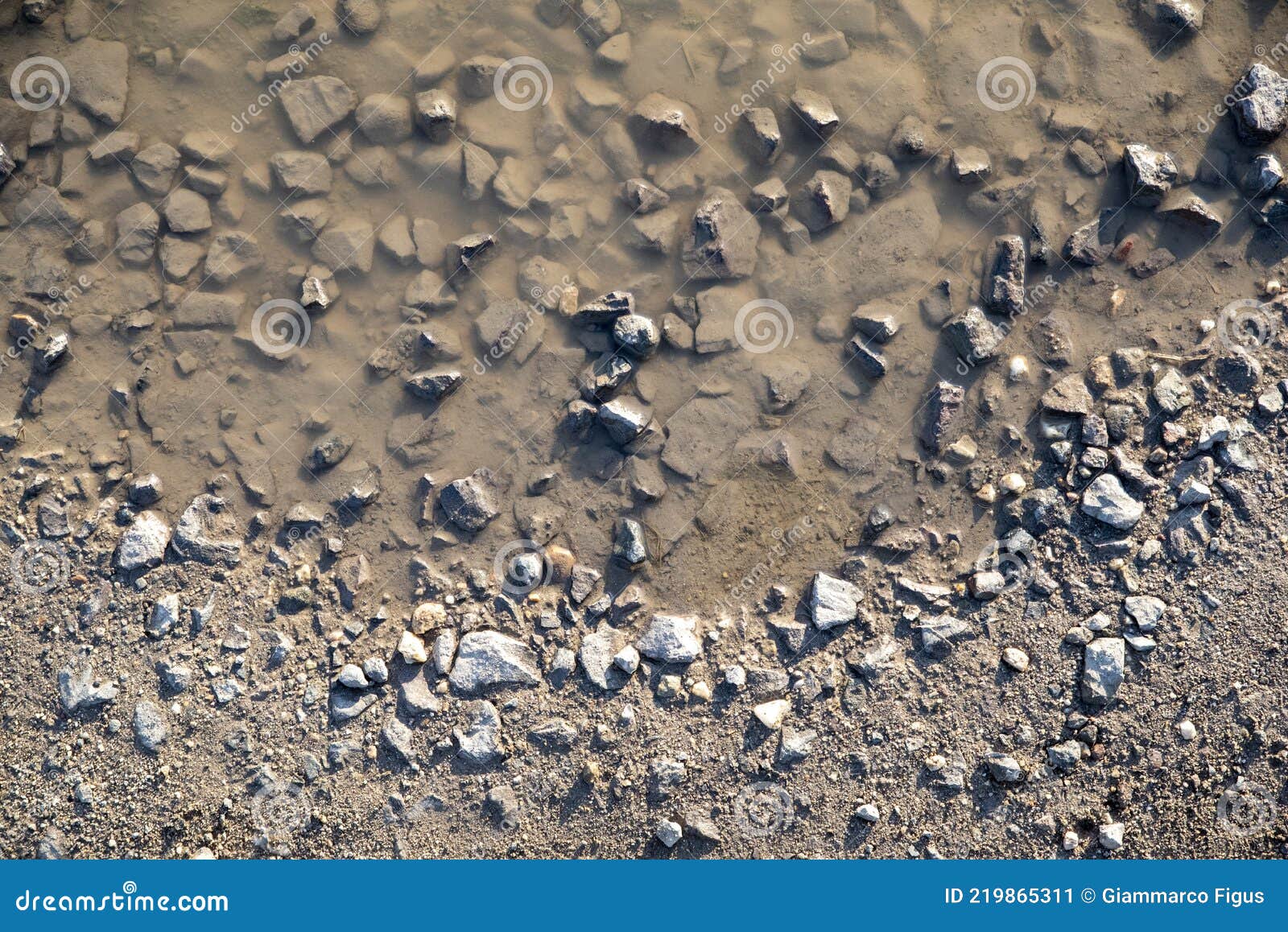 Pattern of a Puddle with Stones HD Stock Image - Image of isolated ...