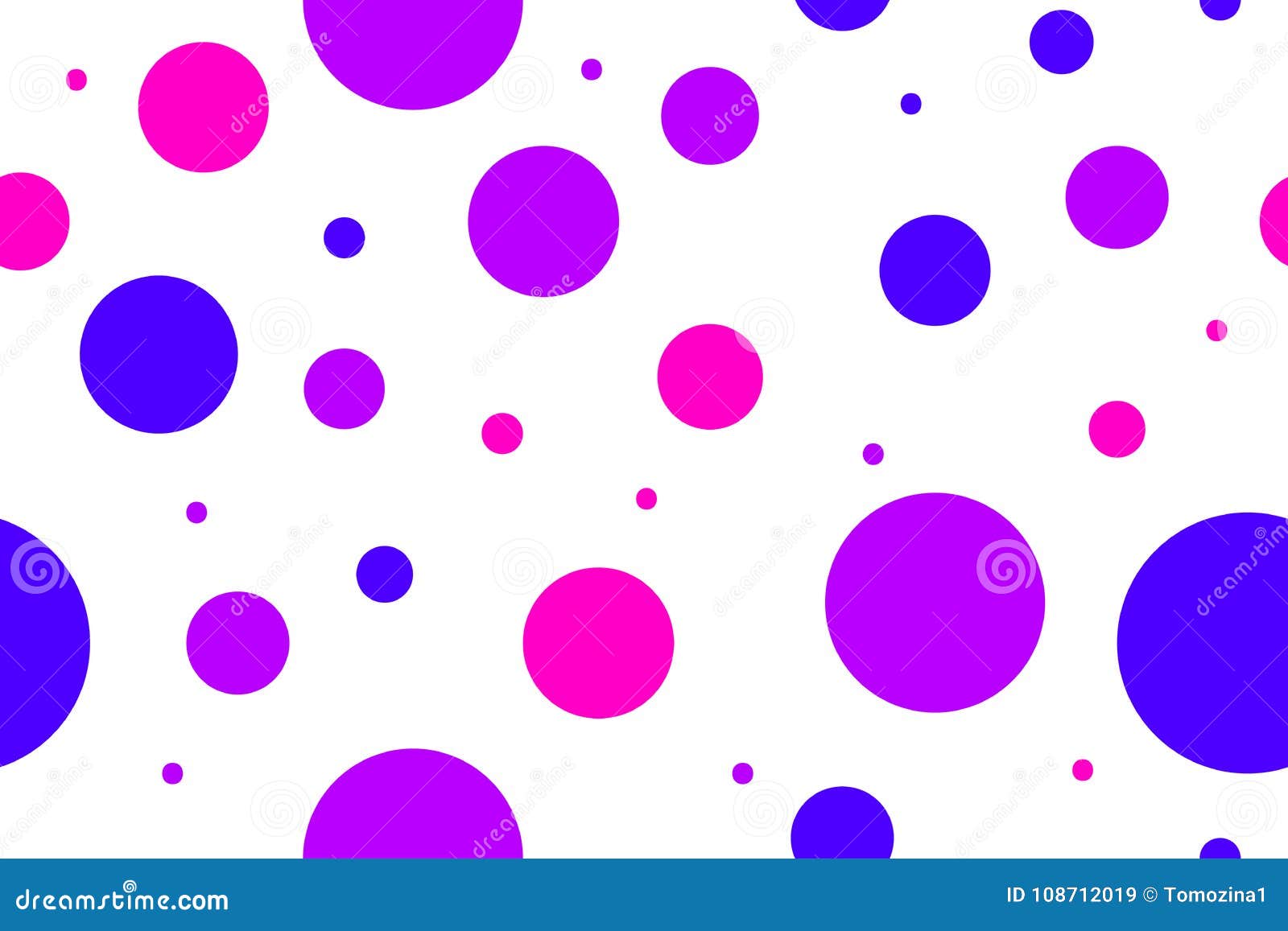Pattern with Purple Circles Stock Vector - Illustration of banner ...
