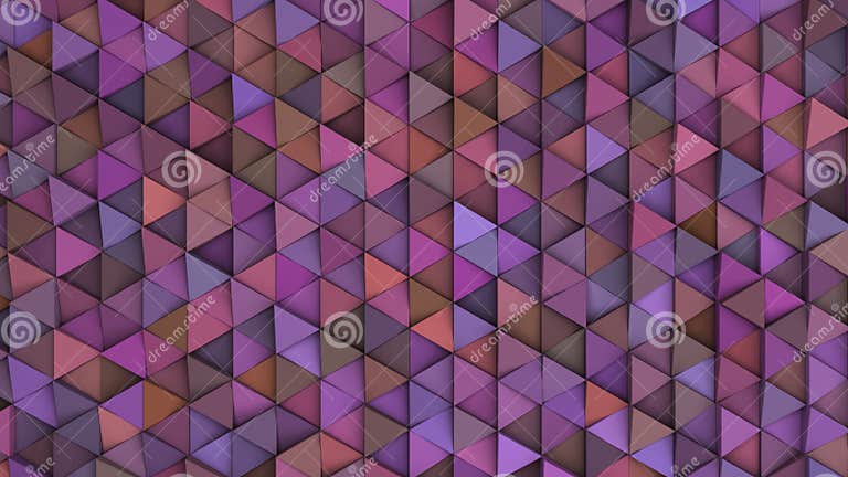 Pattern of Purple Triangle Prisms Stock Illustration - Illustration of ...
