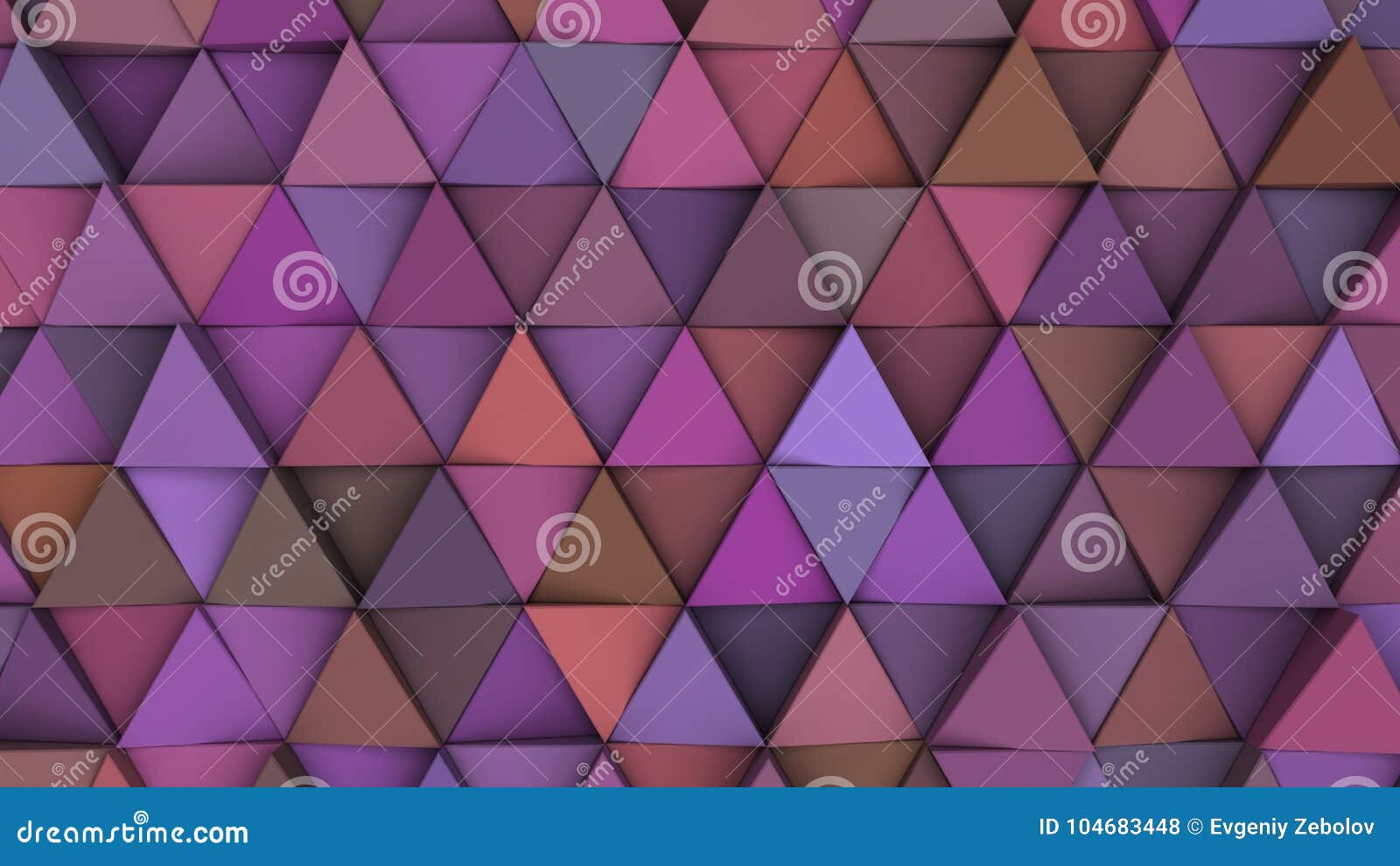 Pattern of Purple Triangle Prisms Stock Illustration - Illustration of ...