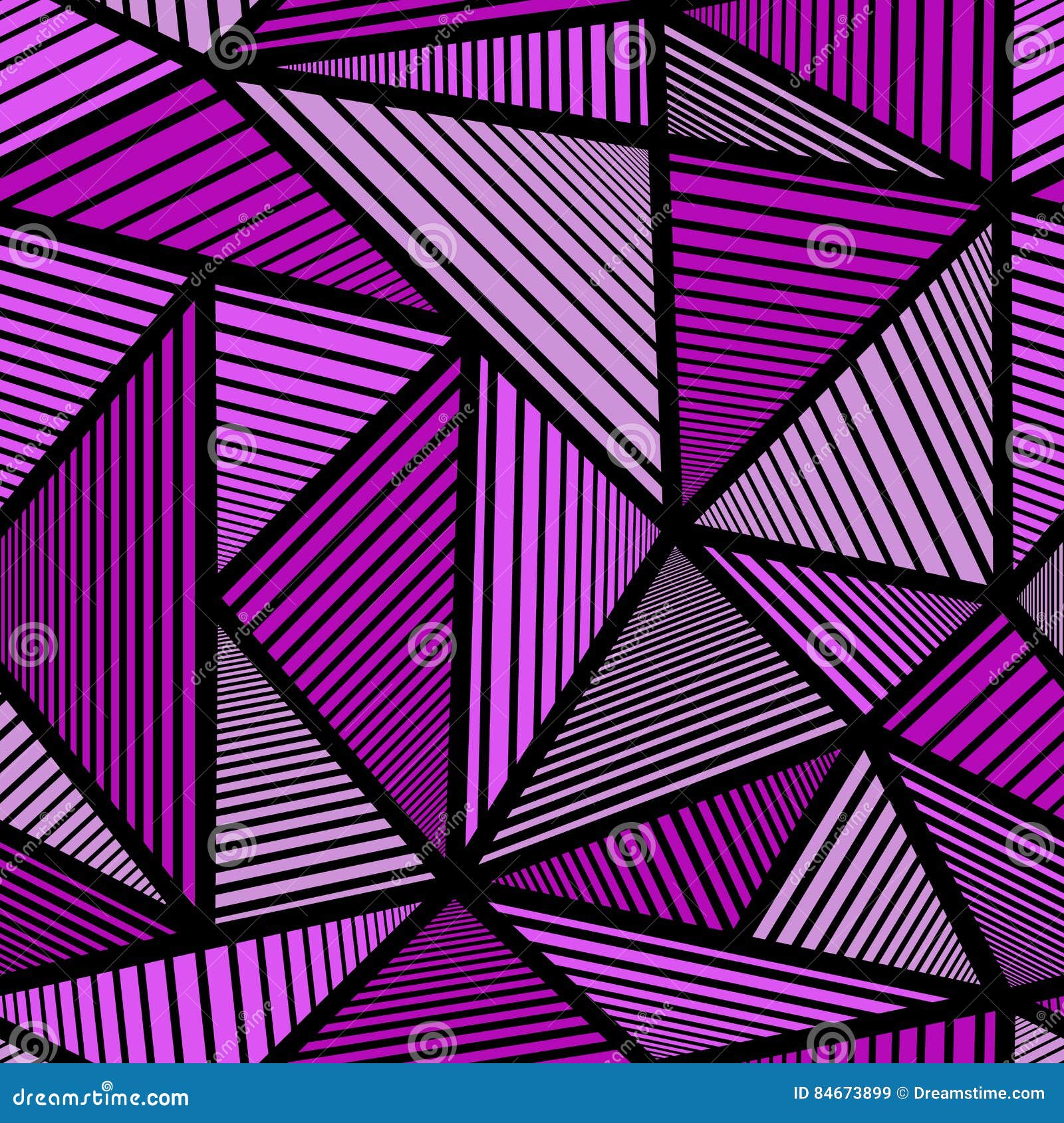 Pattern with Purple Triangle Stock Illustration - Illustration of ...
