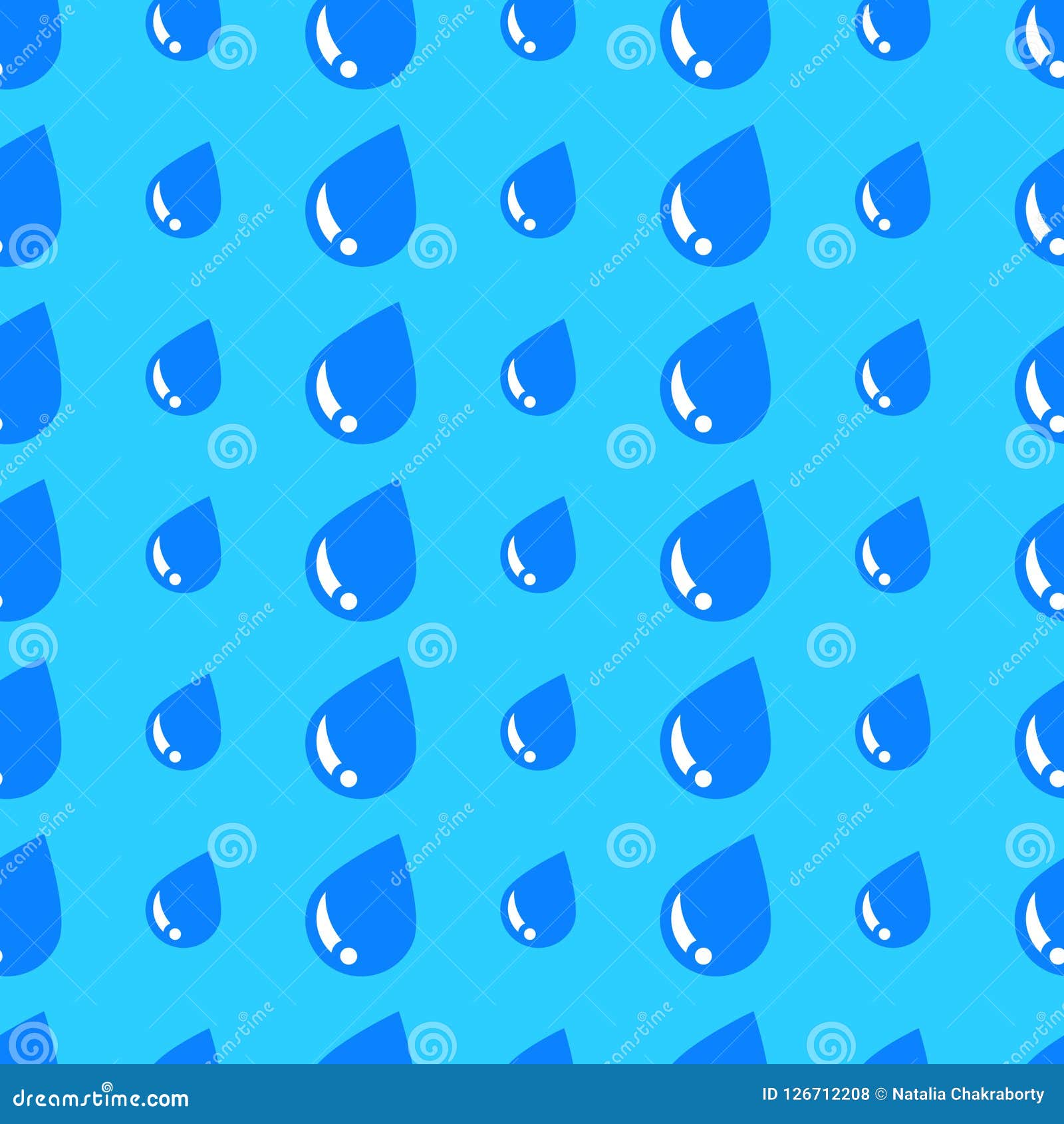 Pattern with rain drops stock vector. Illustration of background ...