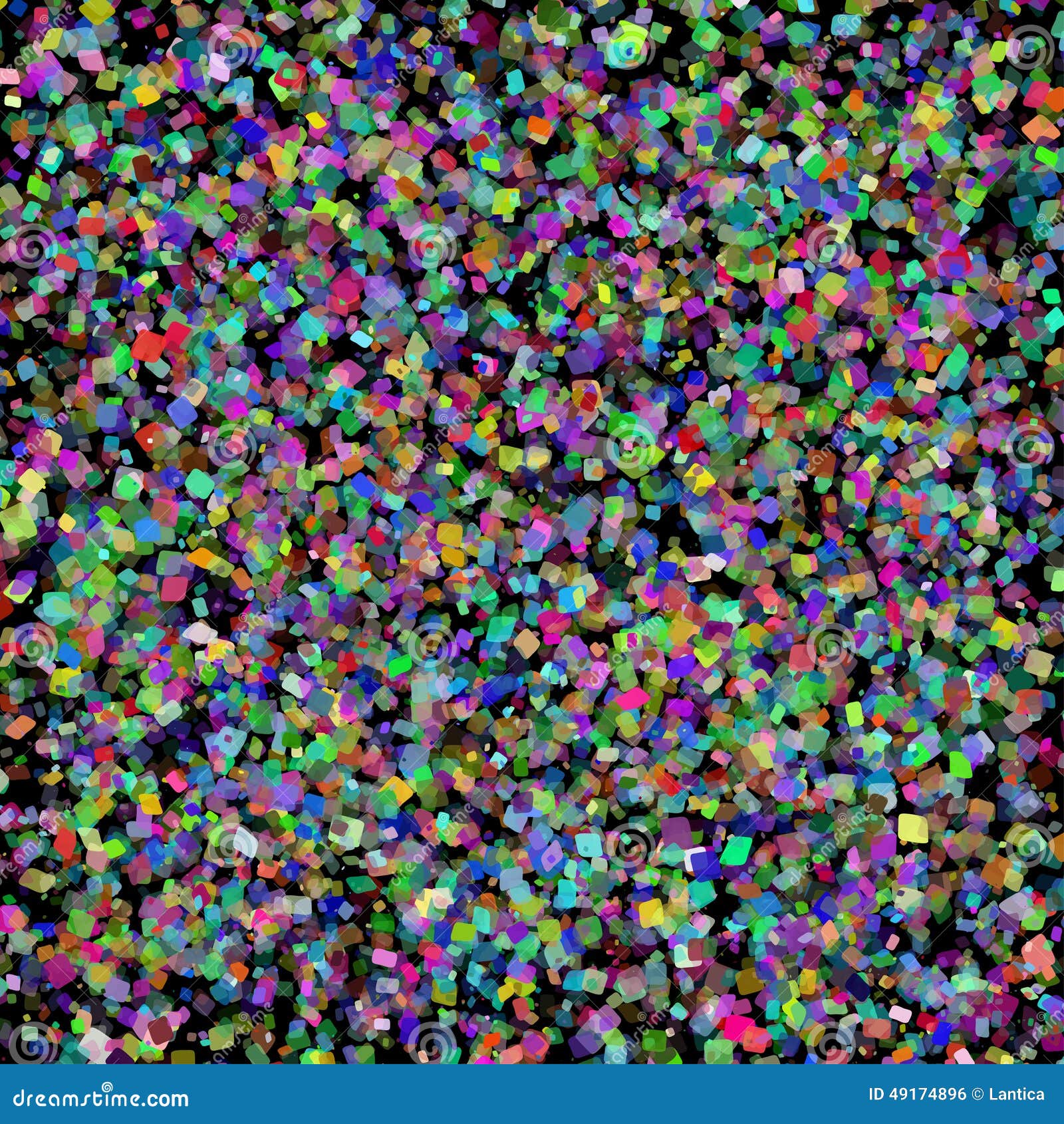 Pattern with Random Different Color Confetti Stock Vector ...