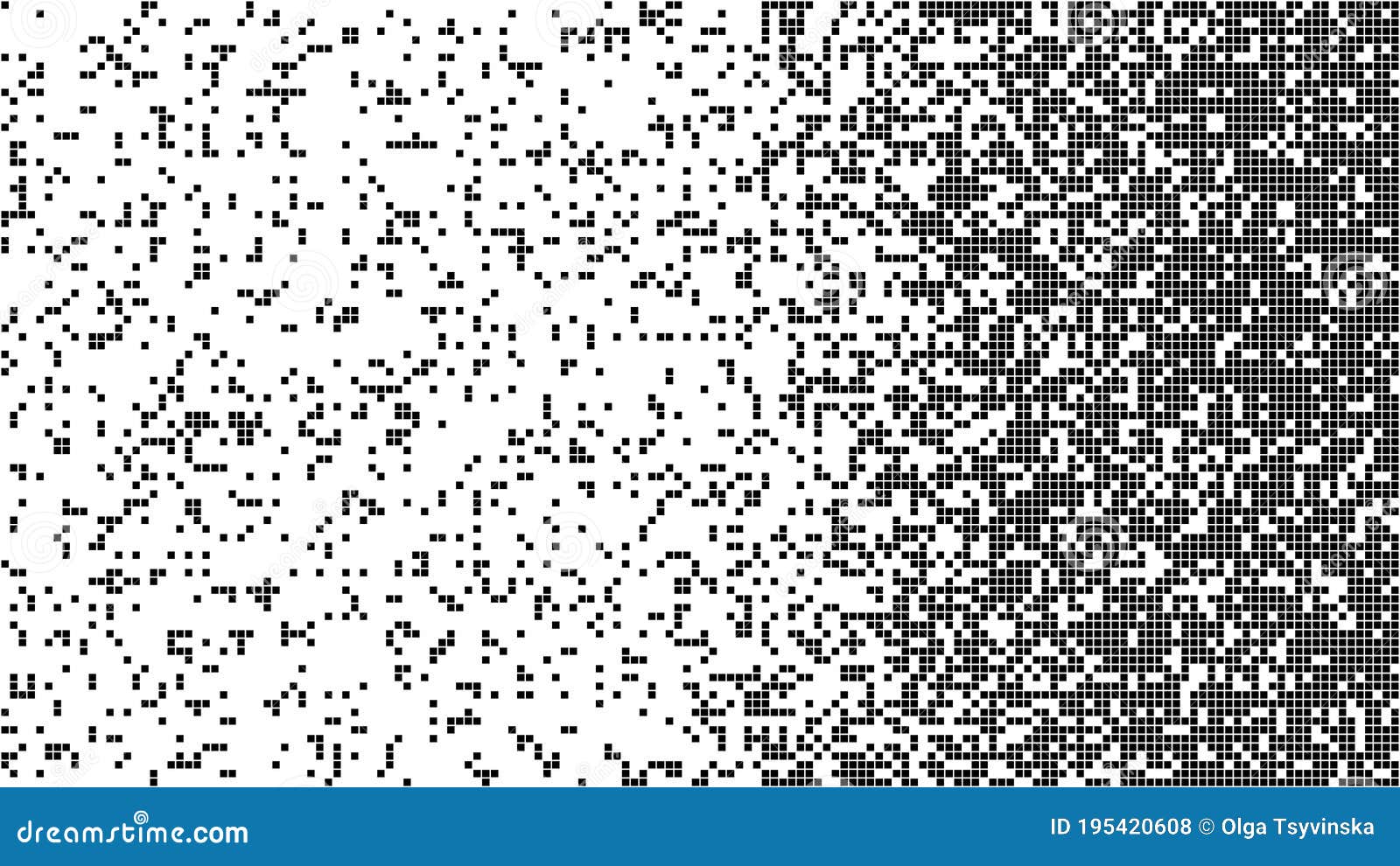 Pattern of Random Pixels. Monochromatic Background for Website, Poster ...