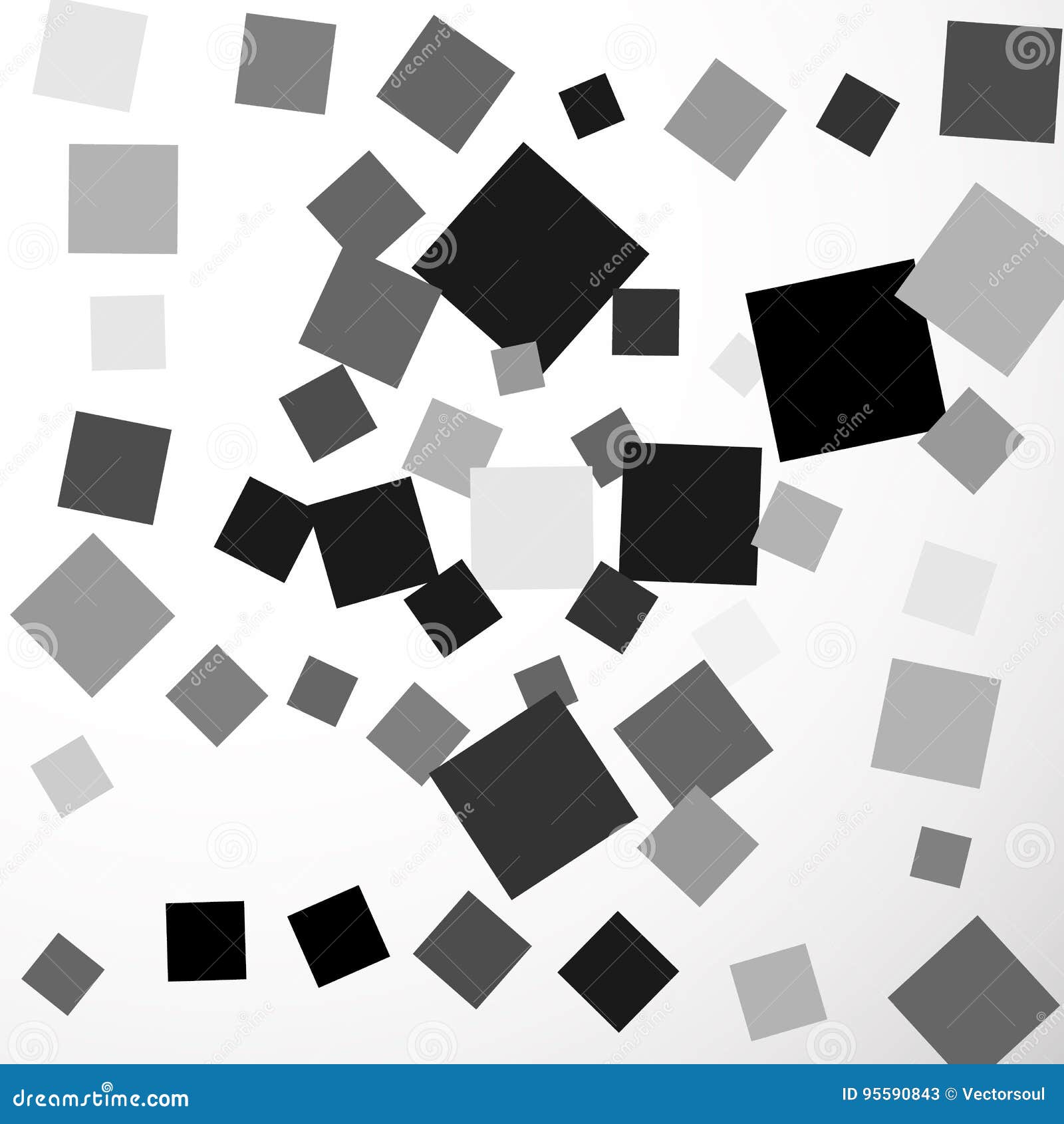 Pattern with Random Shapes. Abstract Geometric Illustration Stock ...