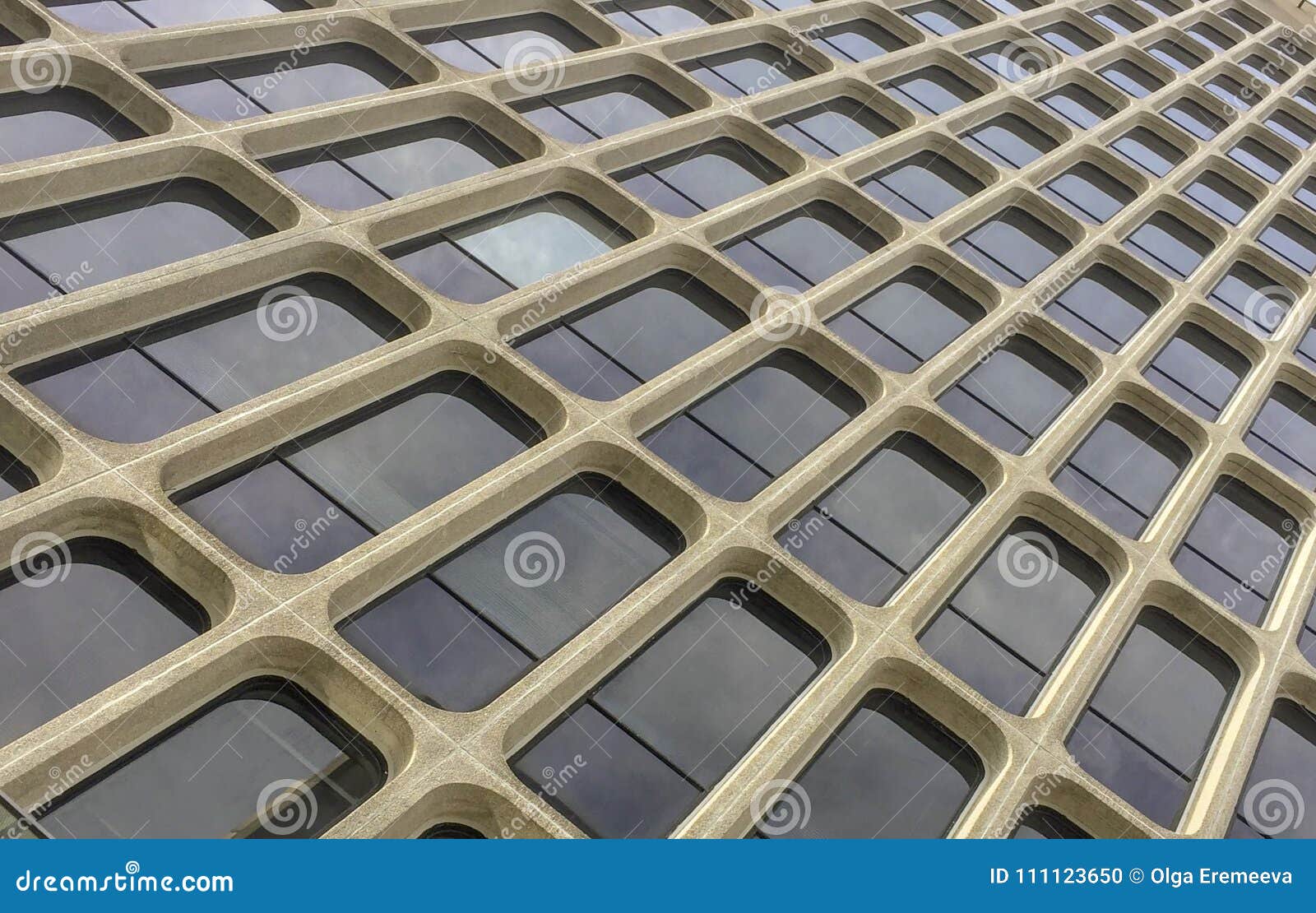 Pattern of Rectangular Windows of Business Office Building Stock Photo ...