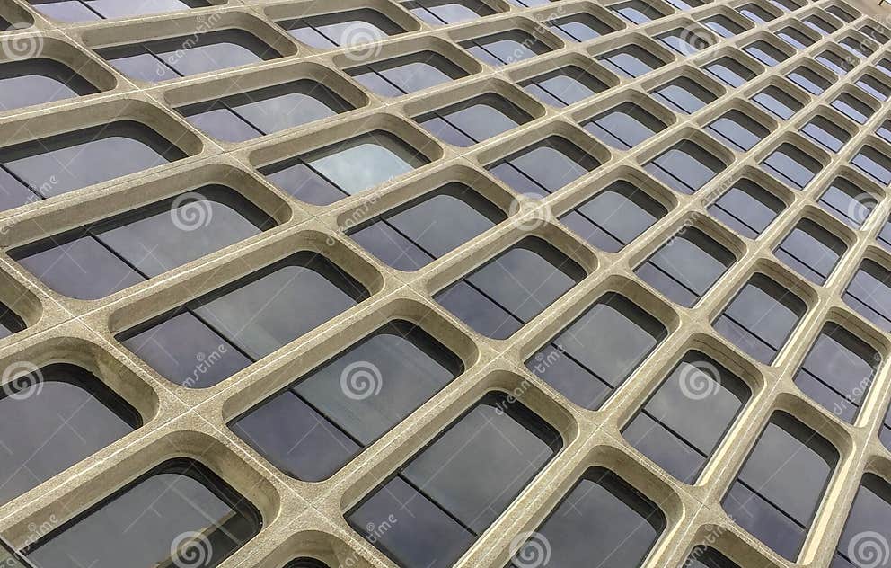Pattern of Rectangular Windows of Business Office Building Stock Photo ...